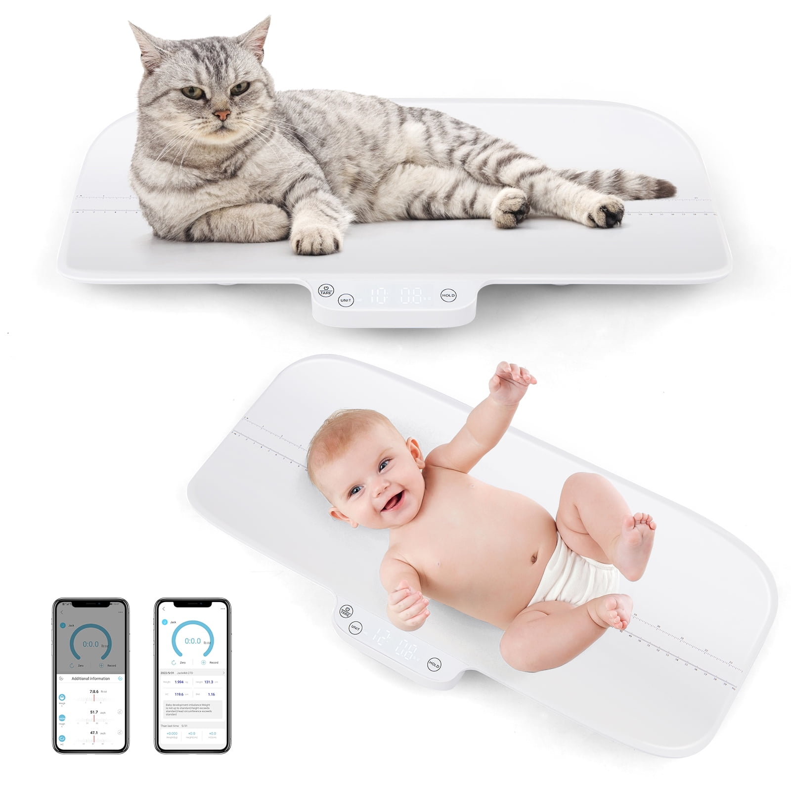 Infans Baby Pet Scale with Tape Digital Weighing Scale W/ Smart APP ...