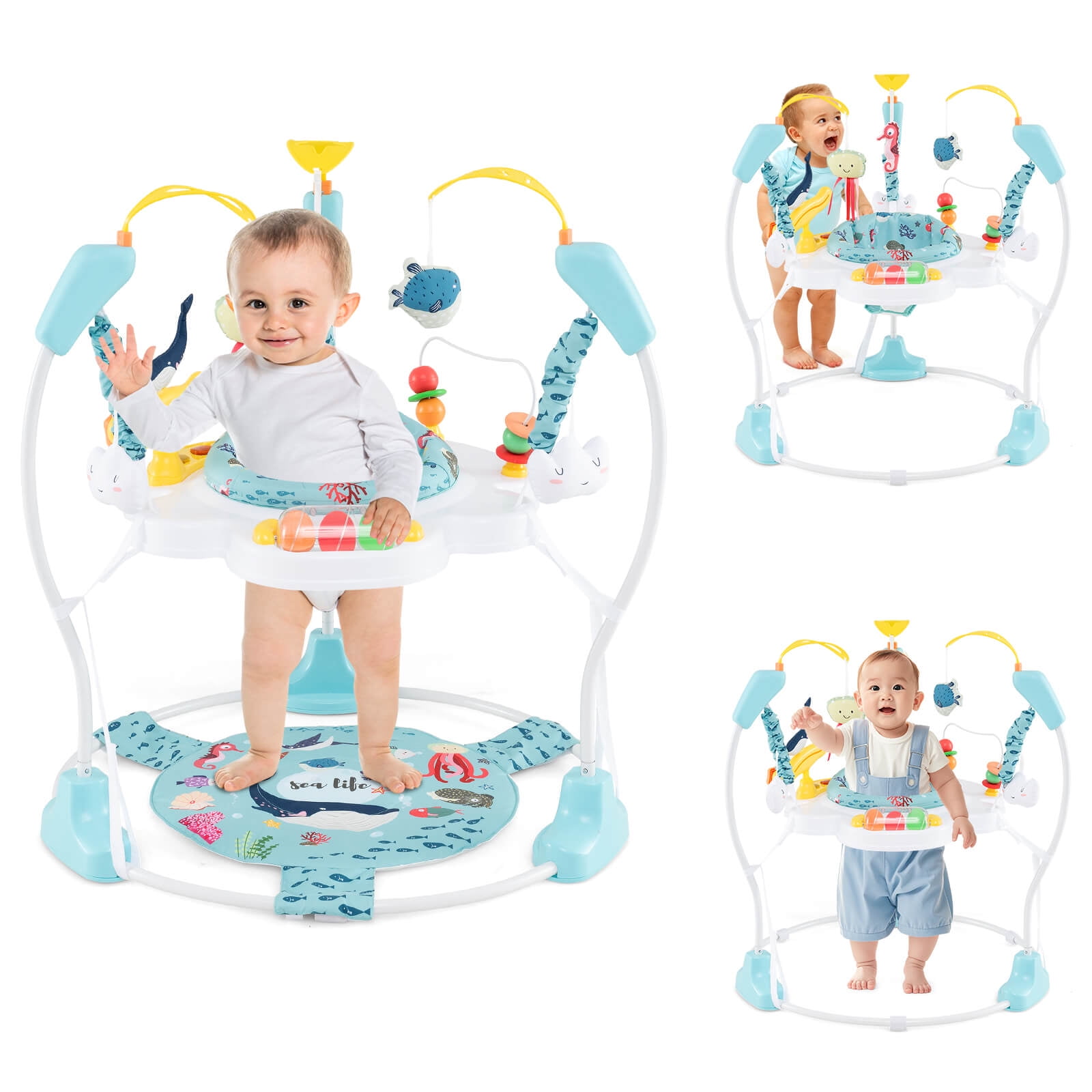 Infans Baby Stationary Activity Center Infant Jumper with Removable ...