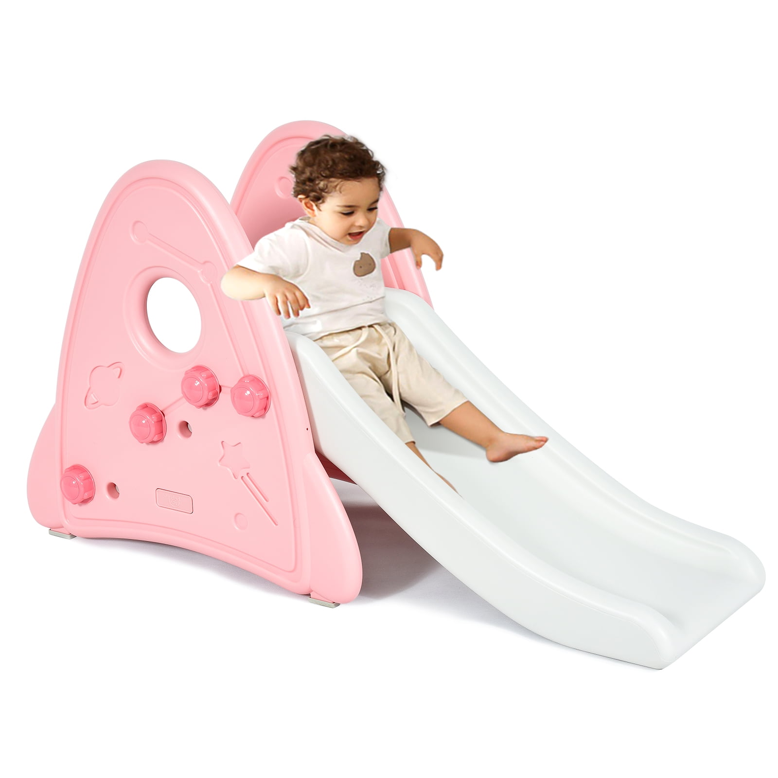Infans Freestanding Baby Slide Indoor First Play Climber Slide Set for ...