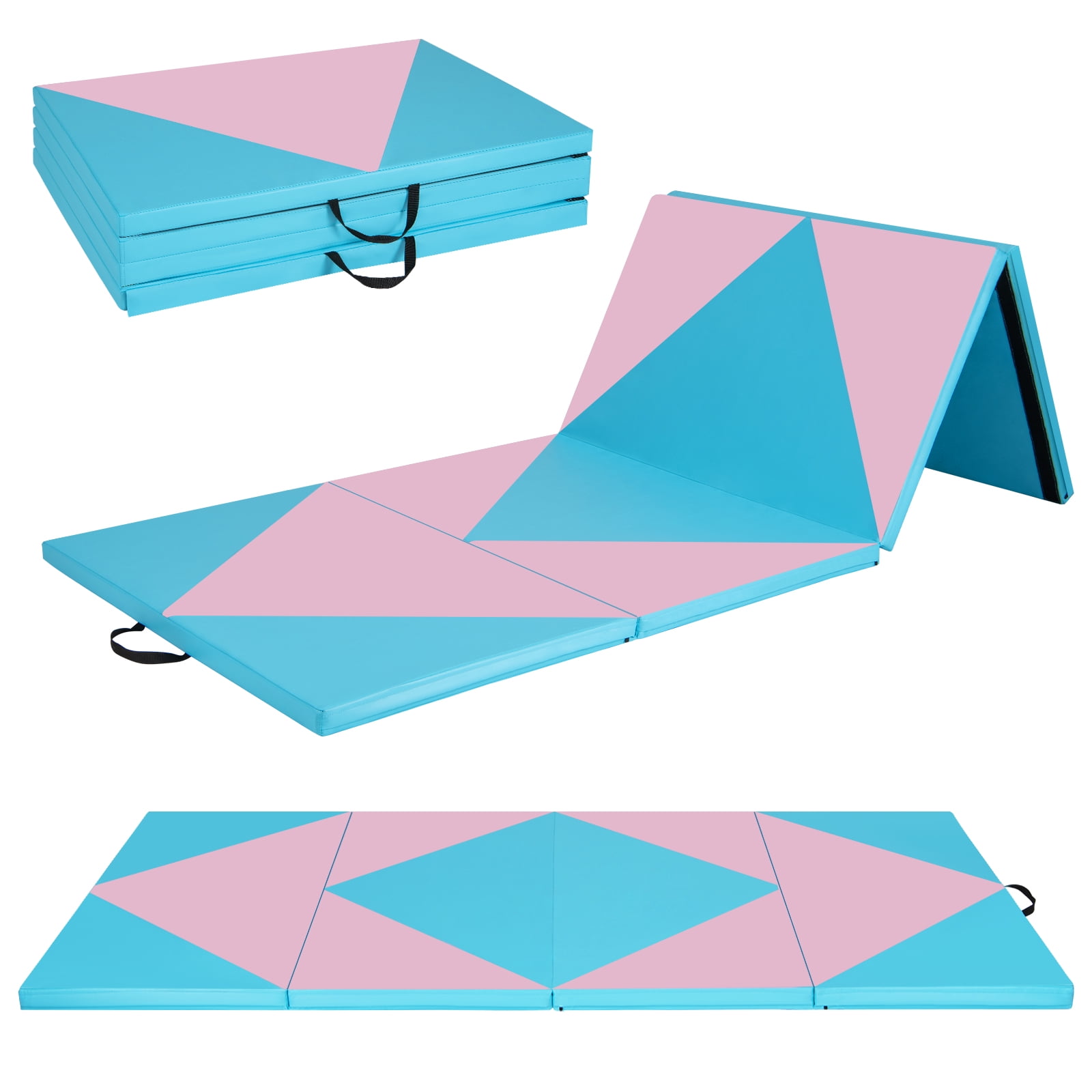 Infans Gymnastics Gym Mat 4-Panel Folding Lightweight Gymnastics ...