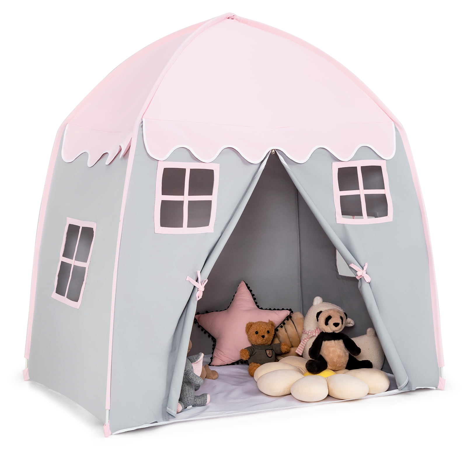 Infans Princess Castle Play Tent, Children's Toy Fort for Pretend Play ...