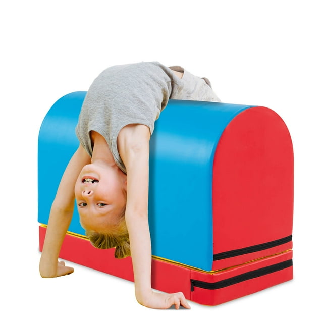 Infans Mailbox Tumbling Mat Gymnastics Vaulting Box w/ Detachable Mat ...
