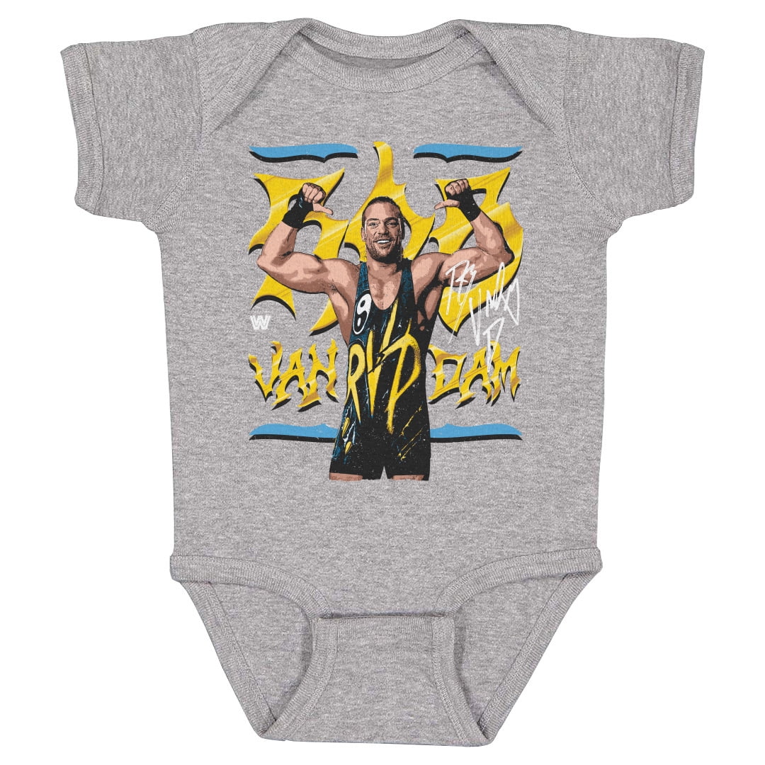 Infant 500 Level Heather Gray Rob Van Dam Pose Bodysuit - Walmart.com