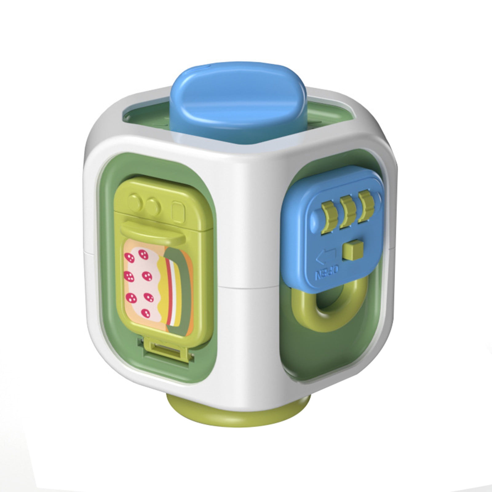 Infant 6-Sided Busy Ball Toy - Multi-Sensory Exploration with Press ...