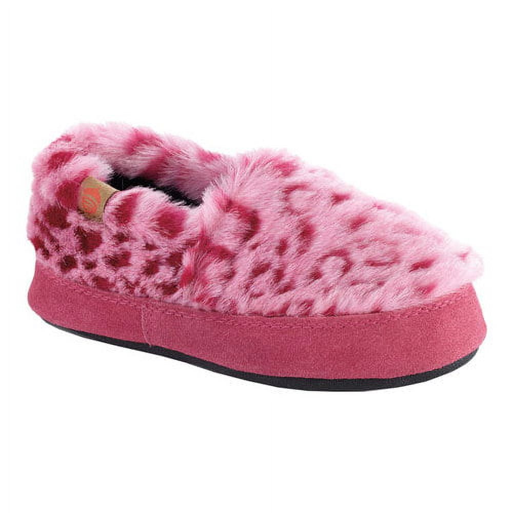 Acorn Kid's Acorn Moc Fleece Pink Slippers 8-9 M - Walmart.com