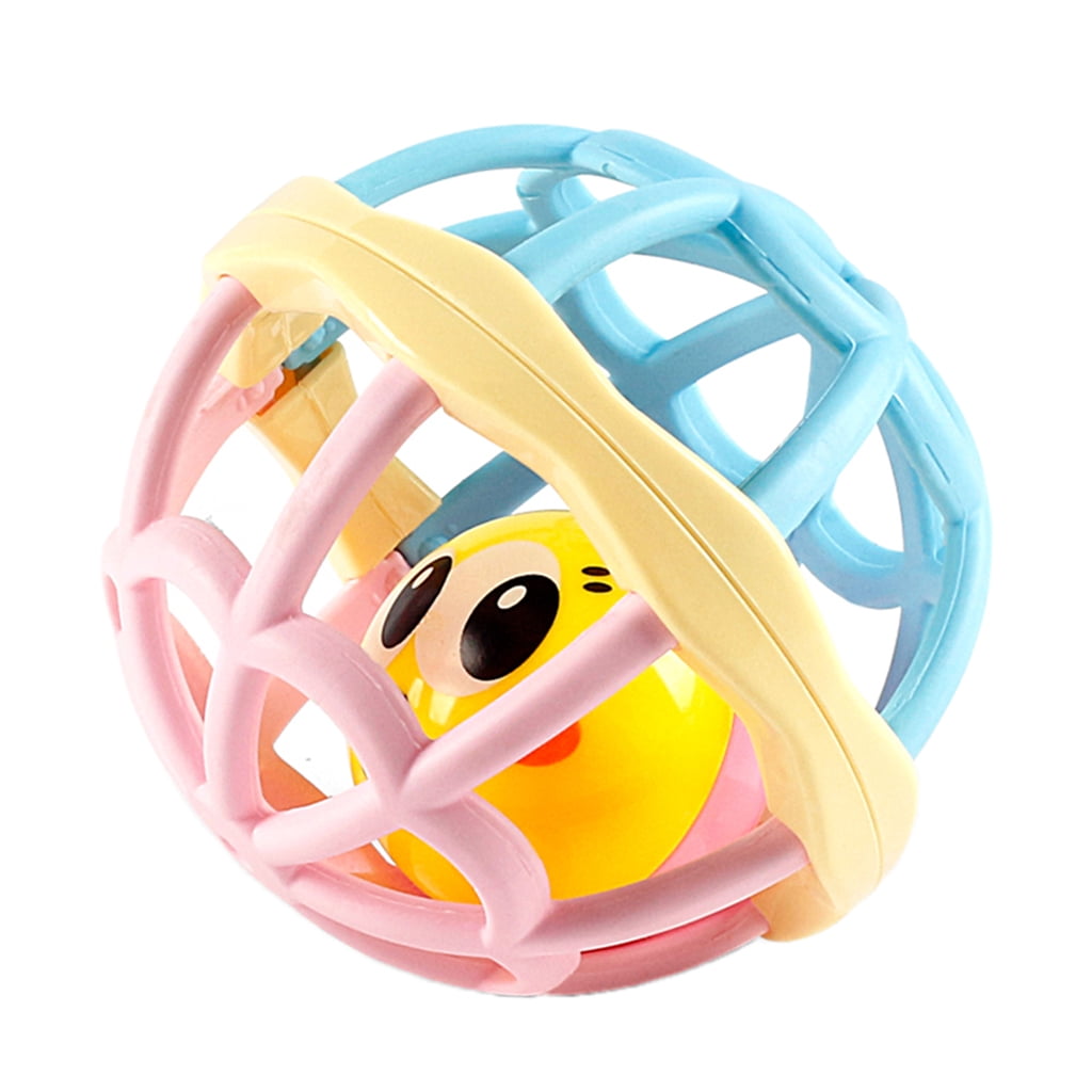 Infant Baby Bendy Ball Newborn Kids Grasp Shaking Rattle Toy for Early ...