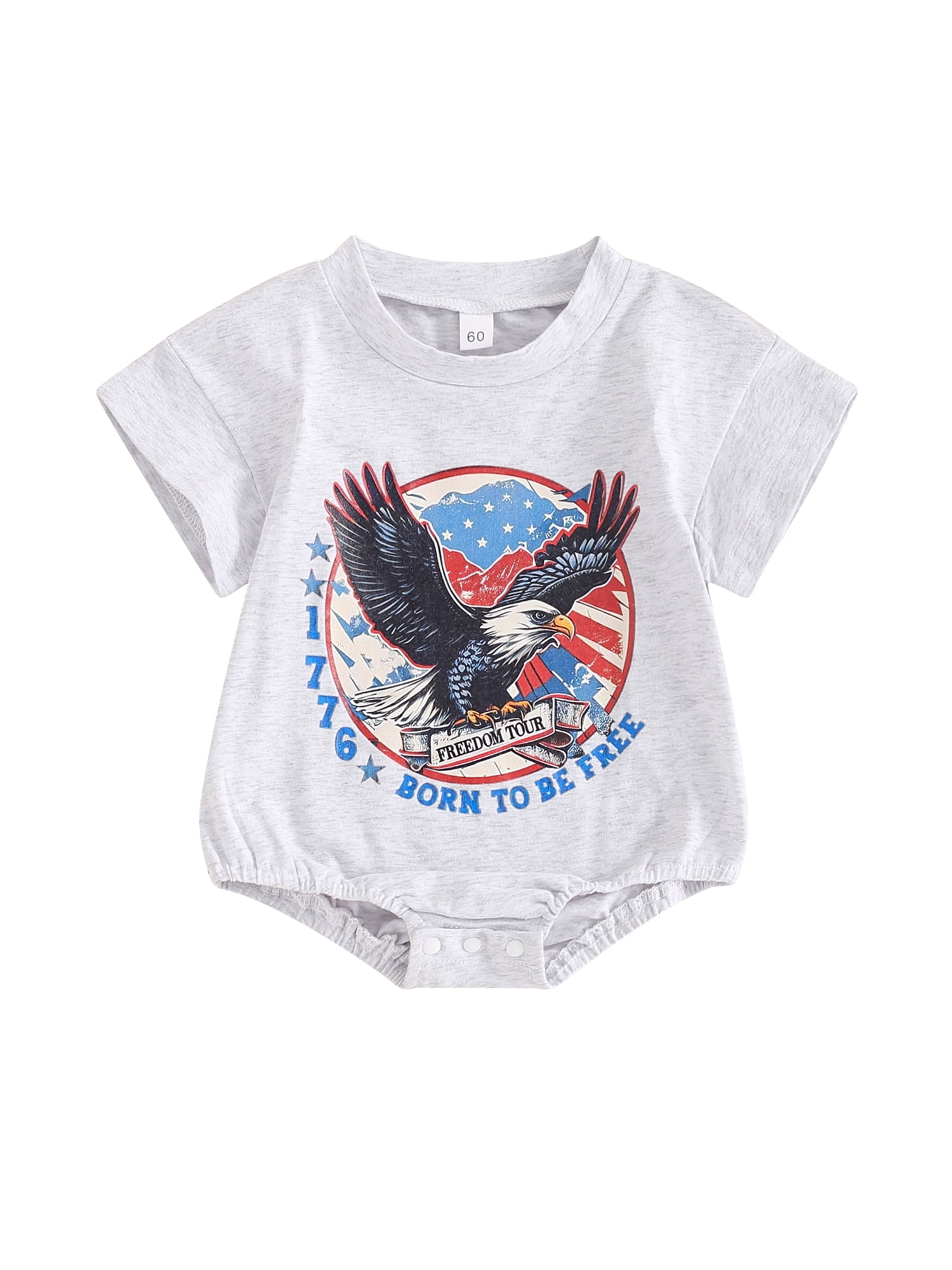 Infant Baby Boy Girl 4th of July Romper Letter American Eagle Print ...