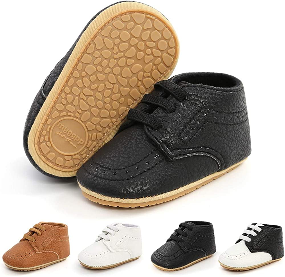 Infant Baby Boys Girls Classic PU Leather Wedding Loafers Brogue ...