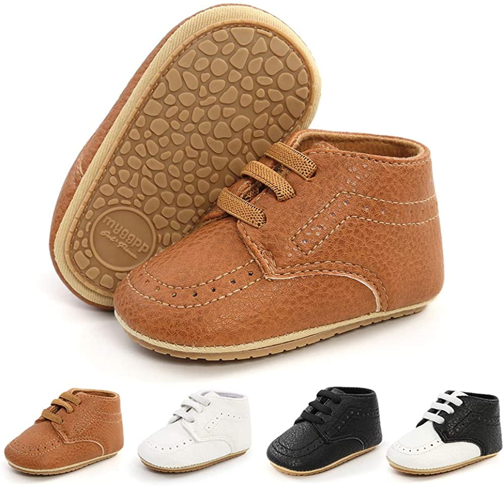 Infant Baby Boys Girls Classic PU Leather Wedding Loafers Brogue ...