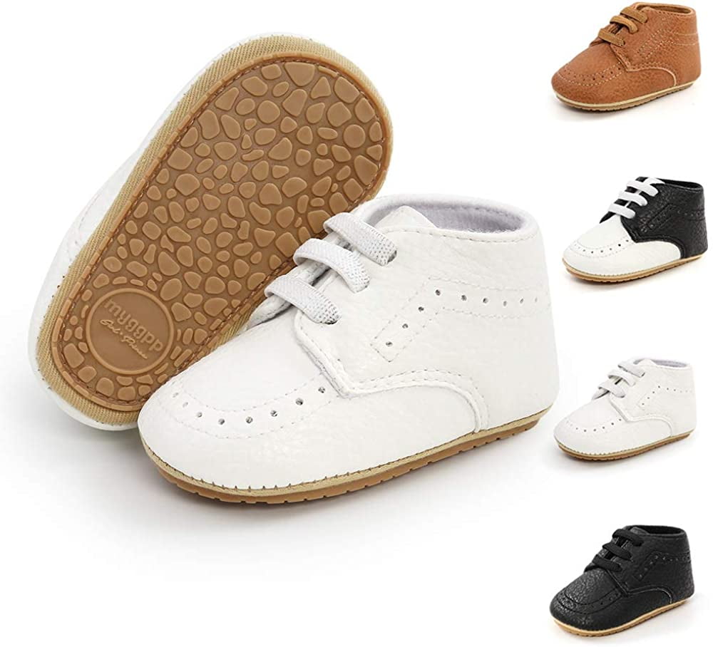 Infant Baby Boys Girls Loafers Classic PU Leather Wedding Dress Shoes ...