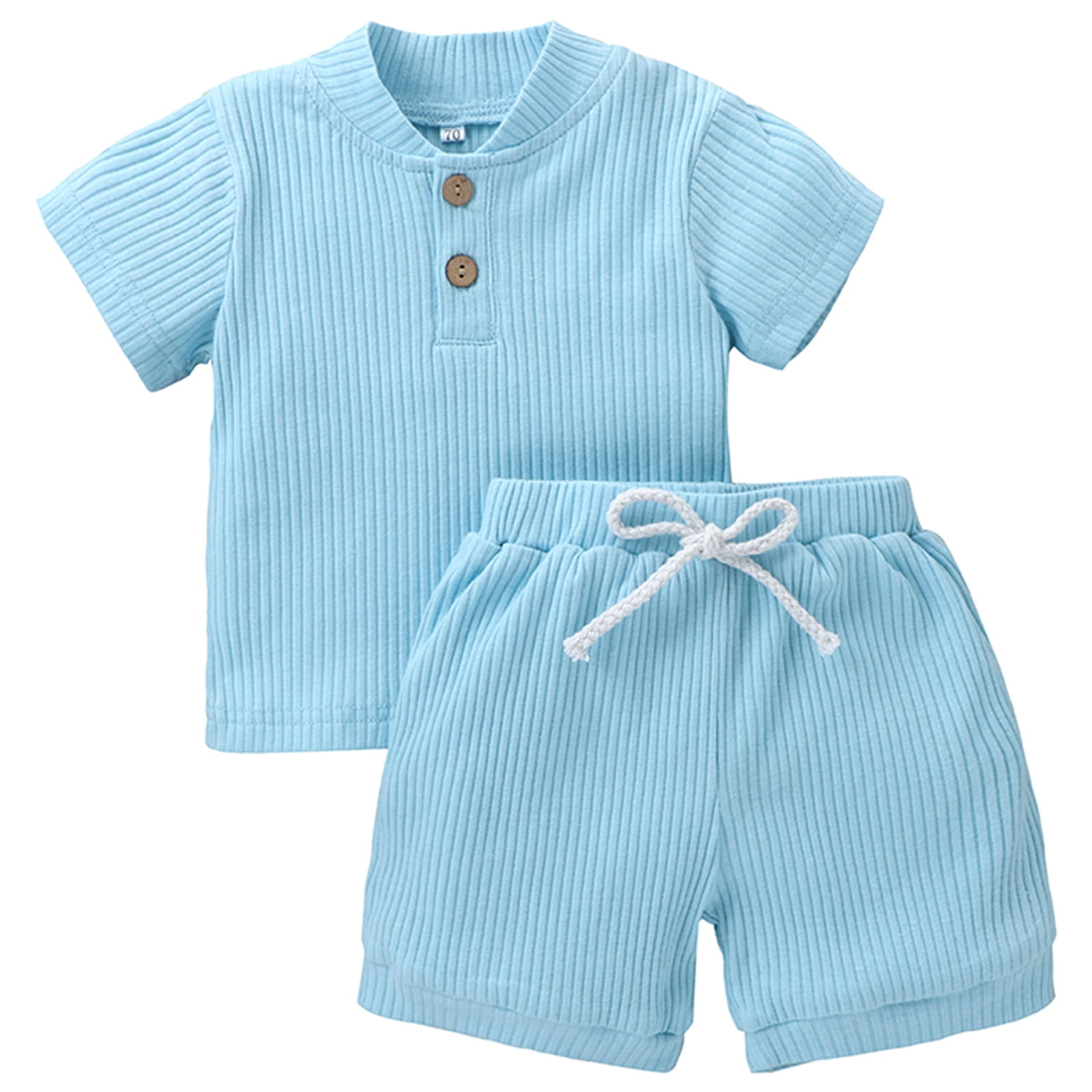 Baby Boys Outfit Sets Short Sleeve T-Shirt And Shorts 2 Piece Set ...