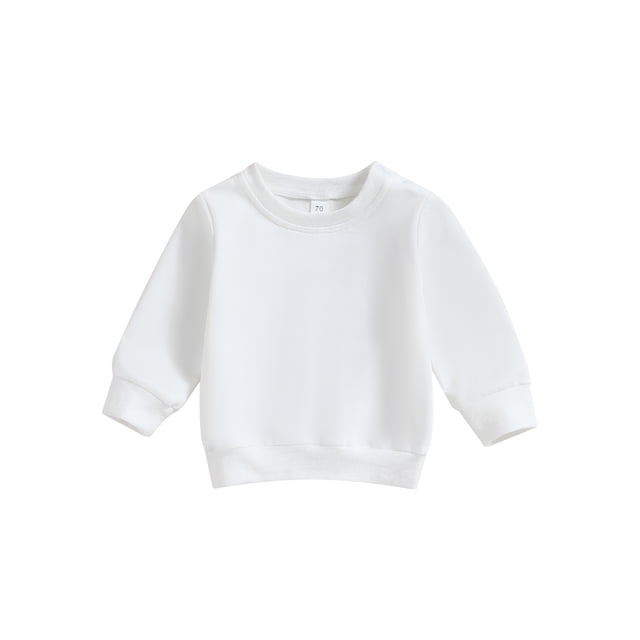 Walmart Infant Toddler Clothes: Baby Boys Plain Sweatshirts, Long ...