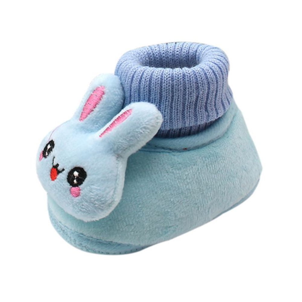 Infant Baby Cotton Sock Shoes Booties Cartoon Rabbit 3D Anti Slip Floor Slipper Shoes Socks ...