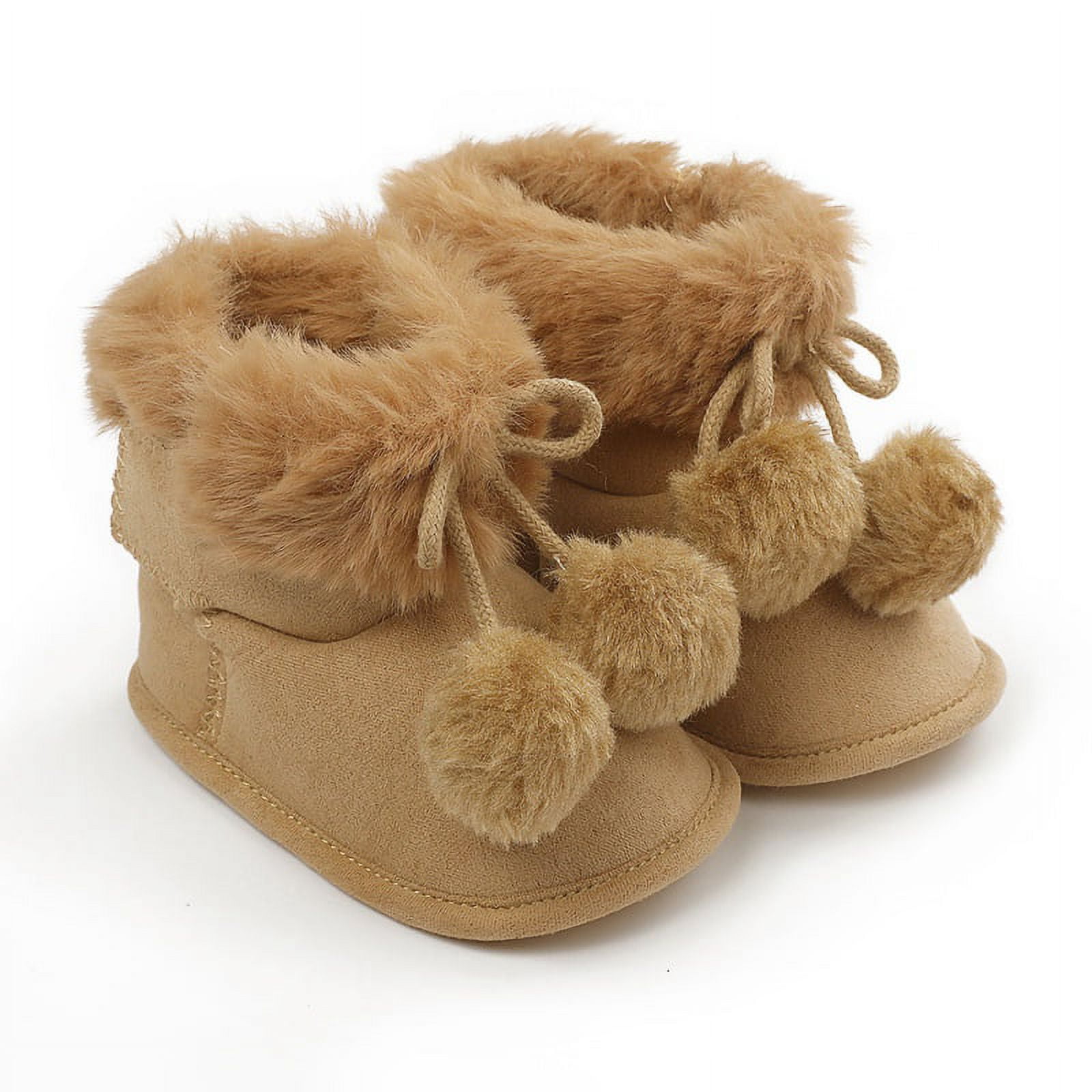 Infant Baby Girl Boots Shoes Warm Wool Snow Winter Anti-Slip Newborn ...