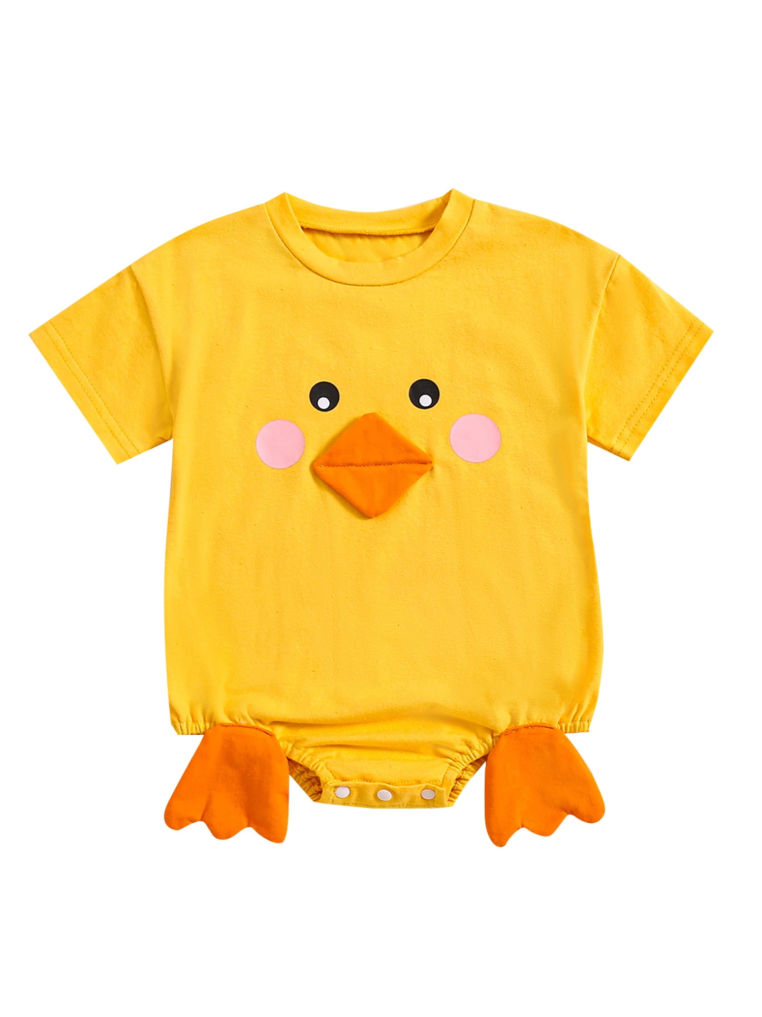 Infant Baby Girl Boy Easter Farm Summer Outfit Cute Cartoon Chick ...
