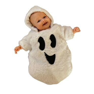 Luxalzxs Newborn Infant Baby Boy Girl Halloween Cosplay Bat Outfit Long Sleeve Hooded Romper ...