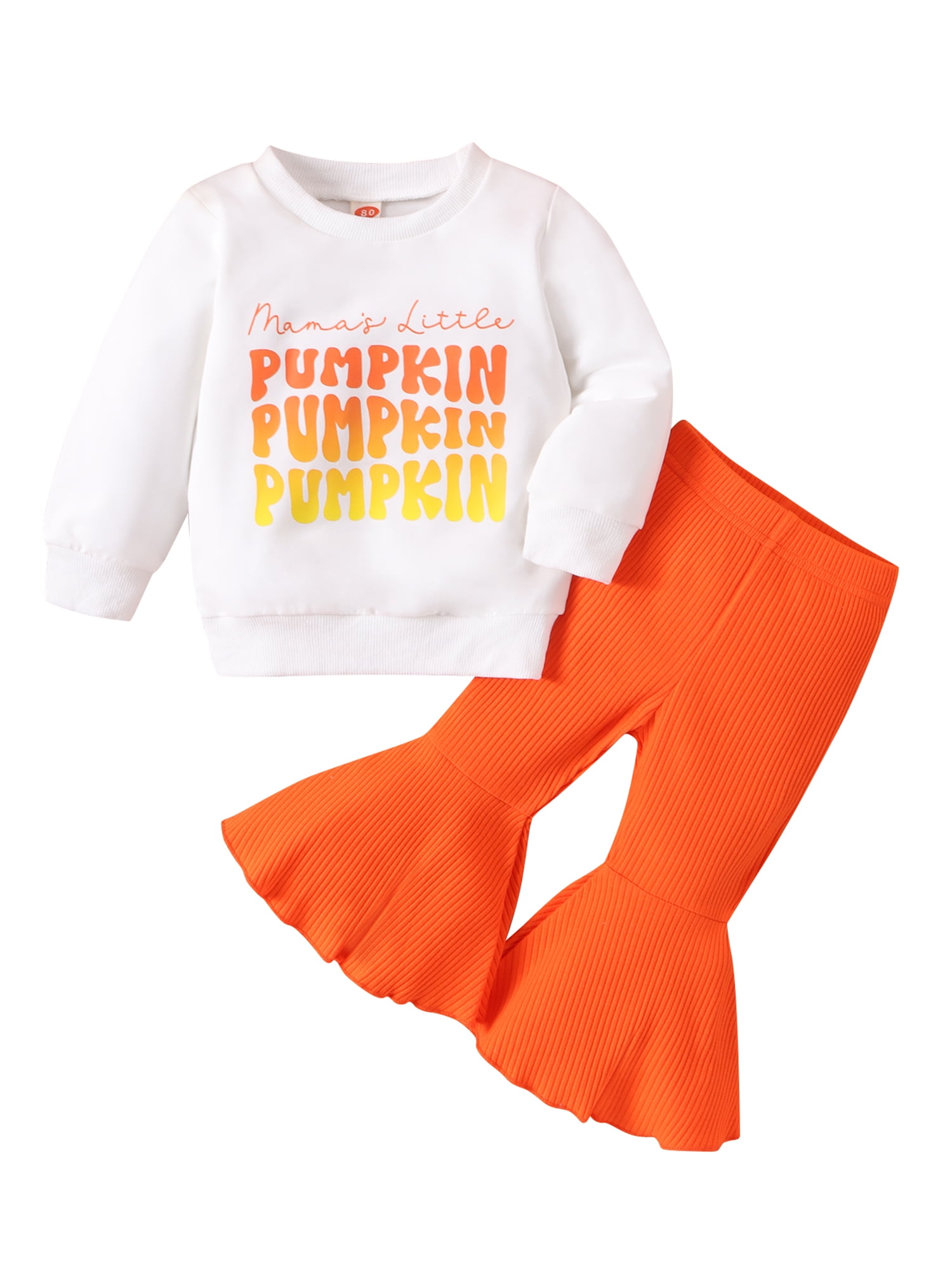 Infant Baby Girl Halloween Outfits Long Sleeve Gradient Print Tops ...