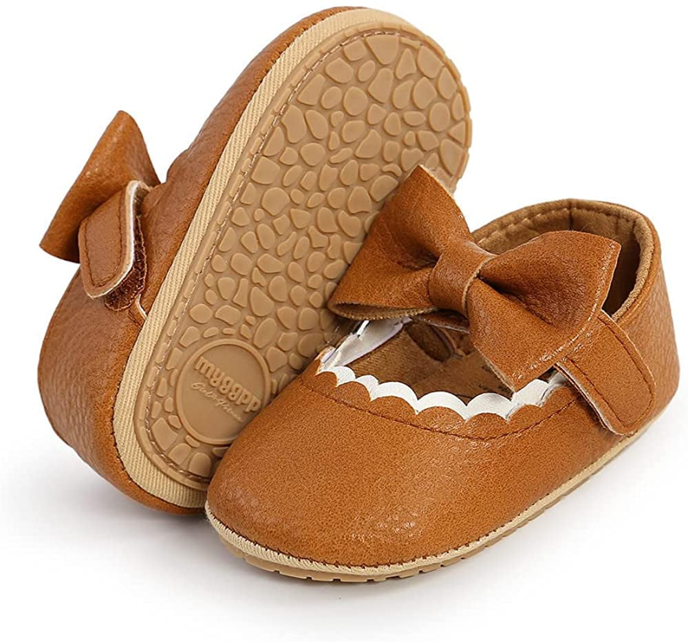 Infant Baby Girl Shoes Mary Jane Flats Dress Shoes Soft Anti-Slip ...