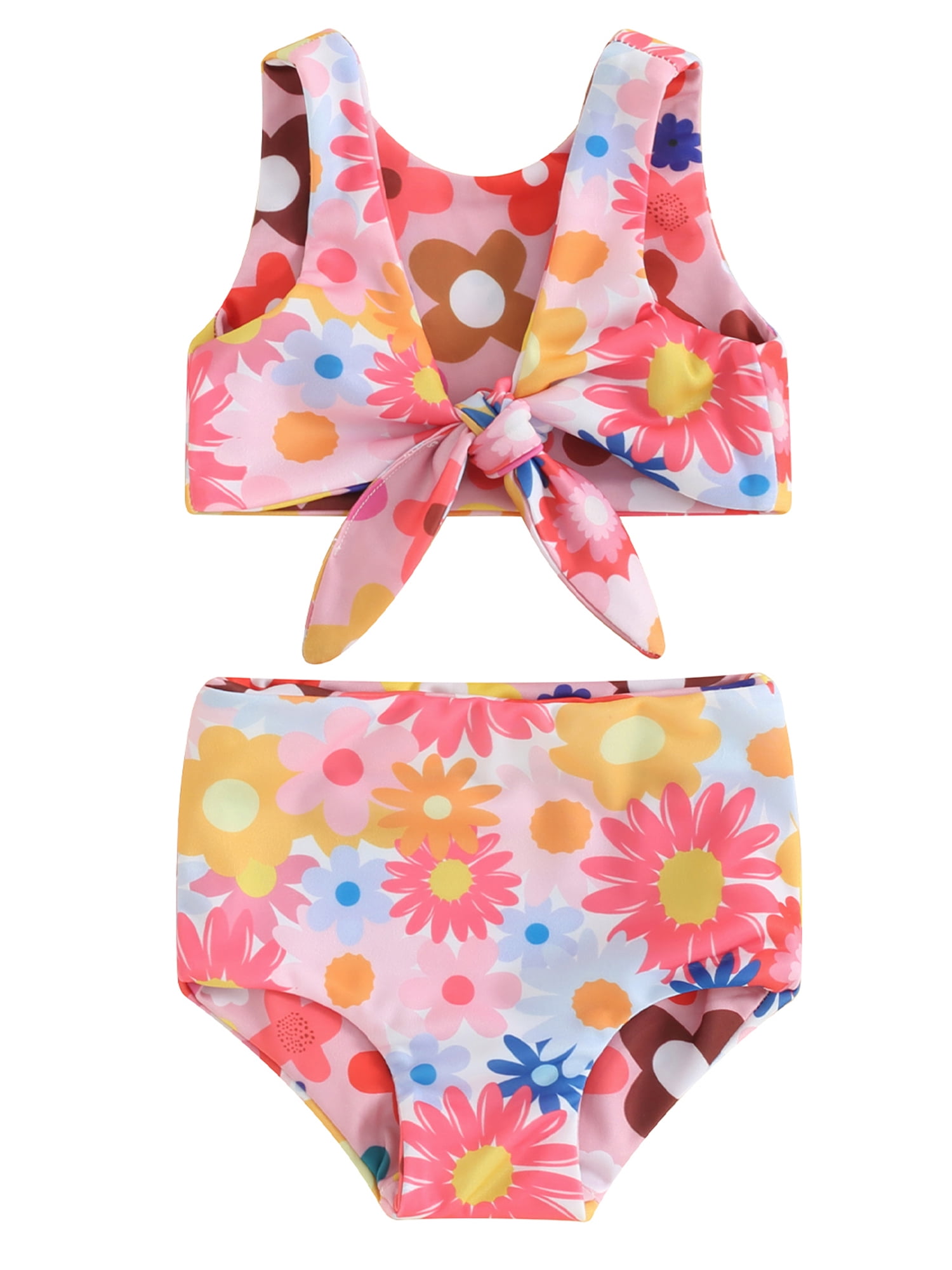 Infant Baby Girls Beach Swimwear 2pcs Swimsuits Floral Print Vest PP ...