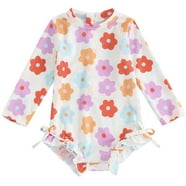 Baby & Toddler Girls Darling Daisy Rash Guard - Walmart.com