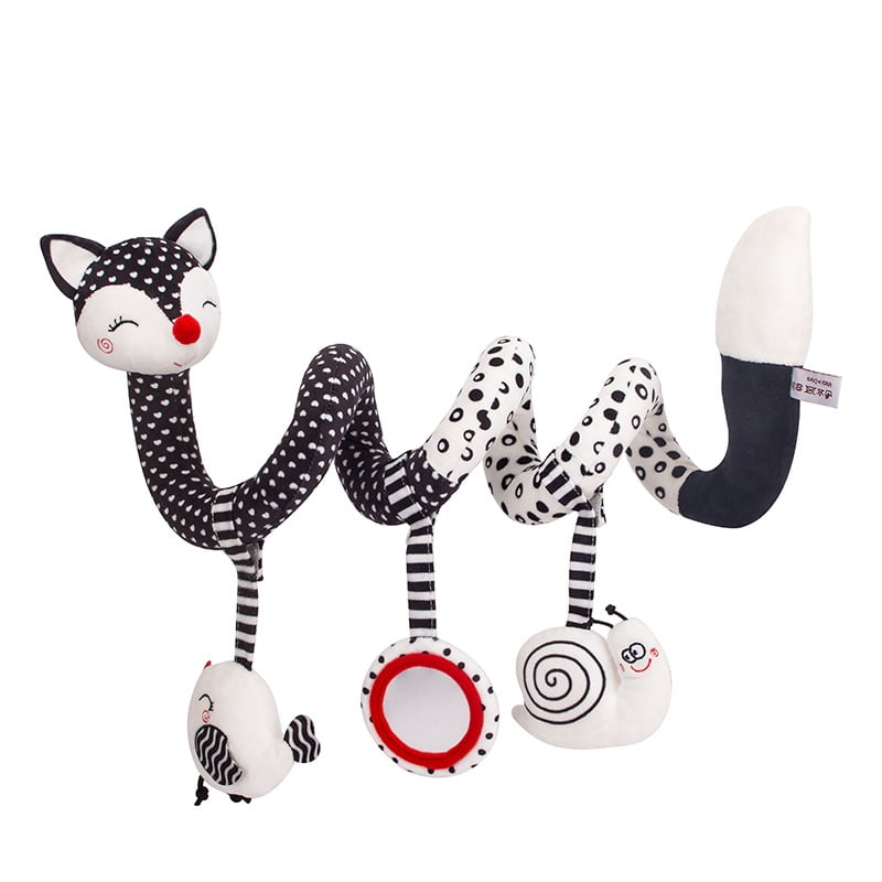 Infant Baby Spiral Activity Hanging Toys Black White High Contrast ...