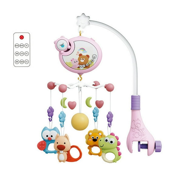 Infant Bedside Music Toy With Ceiling Light Show Auto Rotating Mobile ...