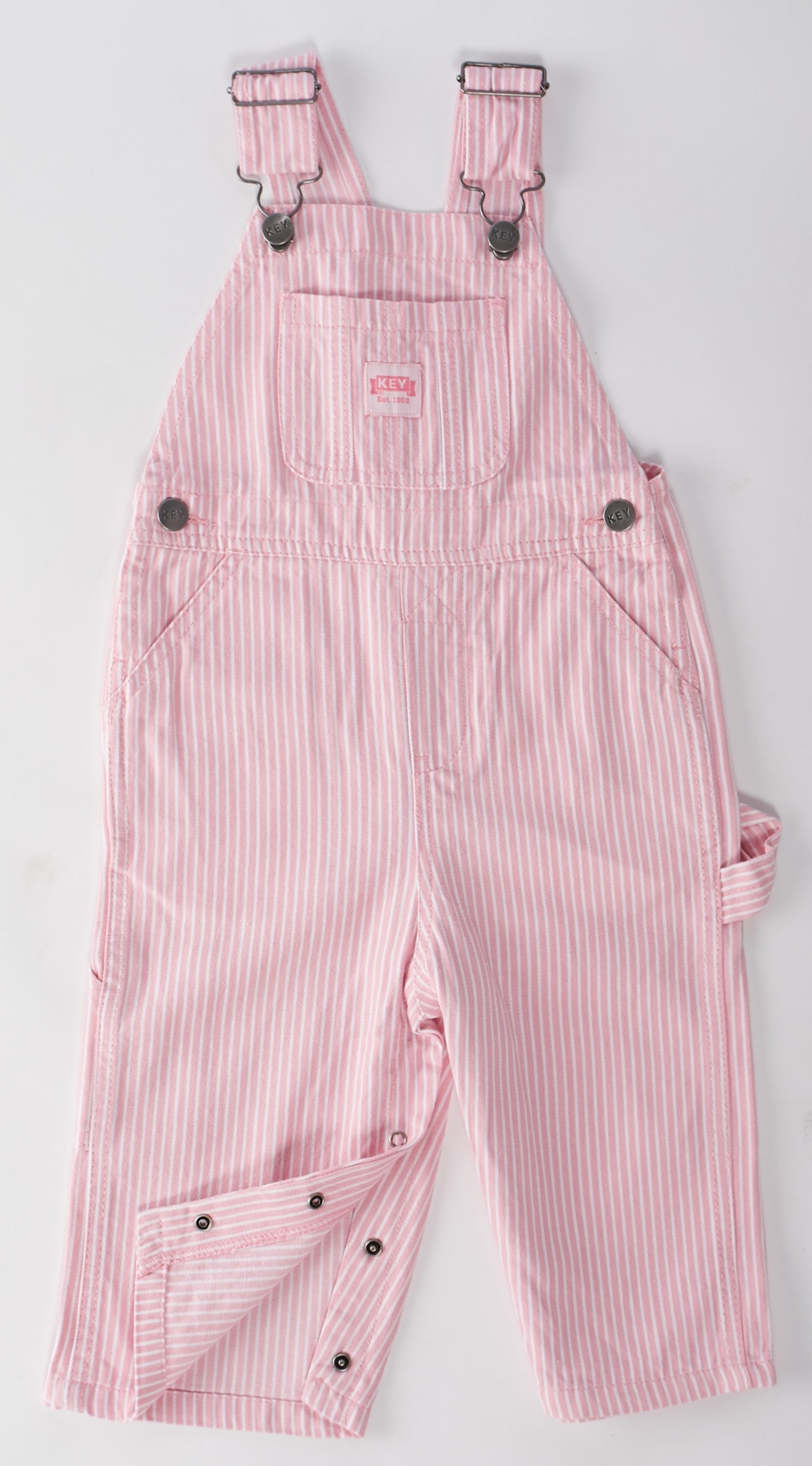 Infant Bib Overall - Pink Stripe - Walmart.com