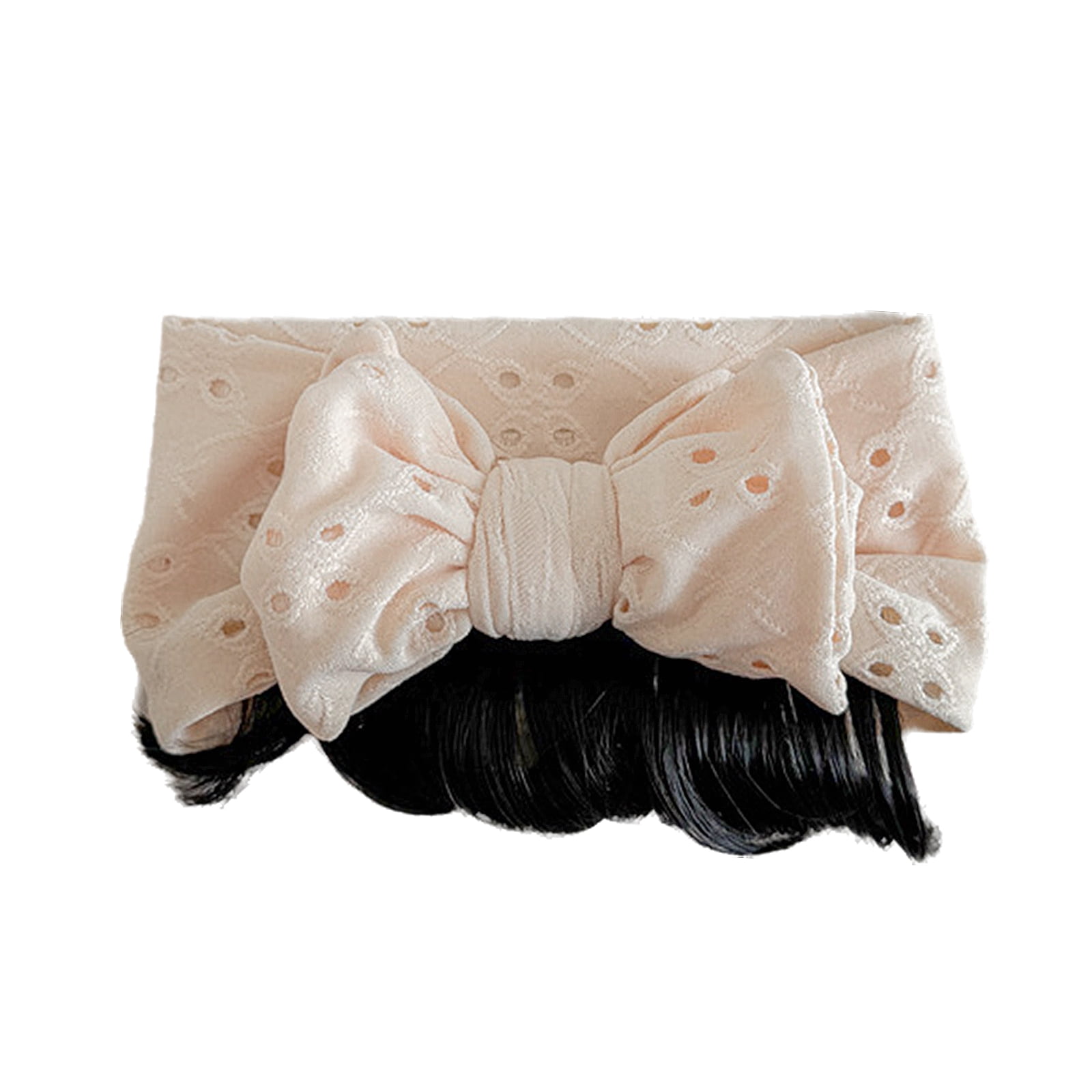Infant Bowknot Hairband with Faux Fringe Toddler Meshing Headband Newborns Breathable Bowknot ...