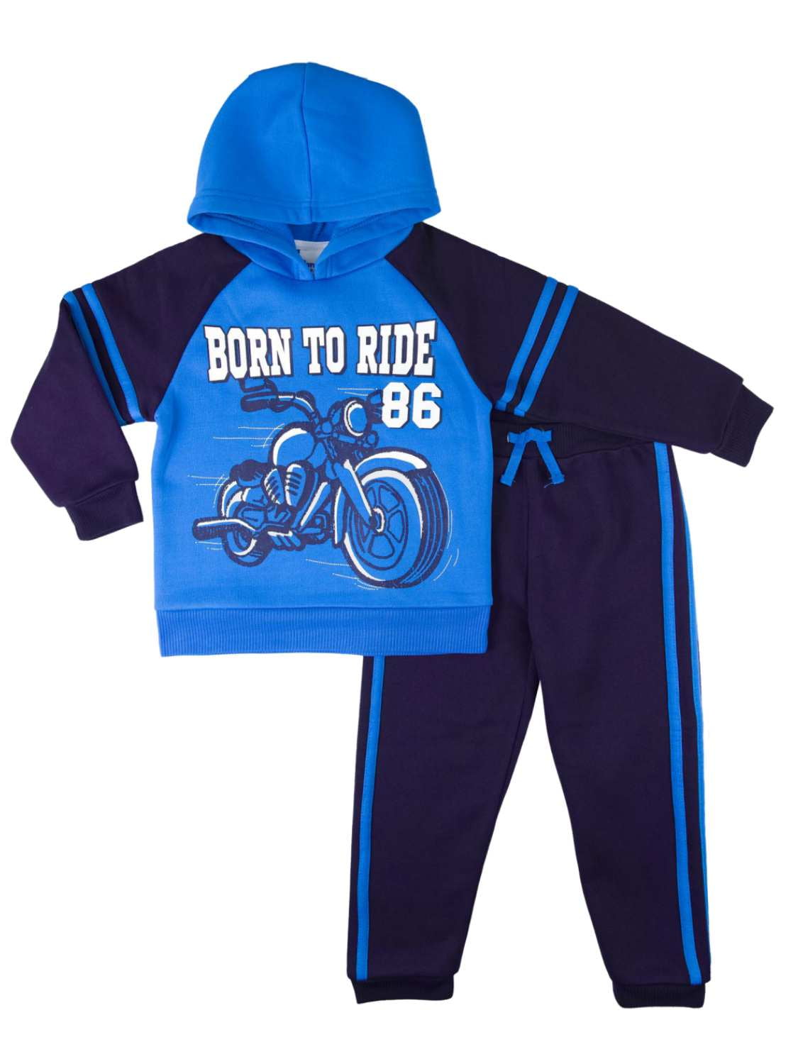 Infant Boys Baby Outfit Born To Ride Motorcycle Hoodie & Sweats 12m ...