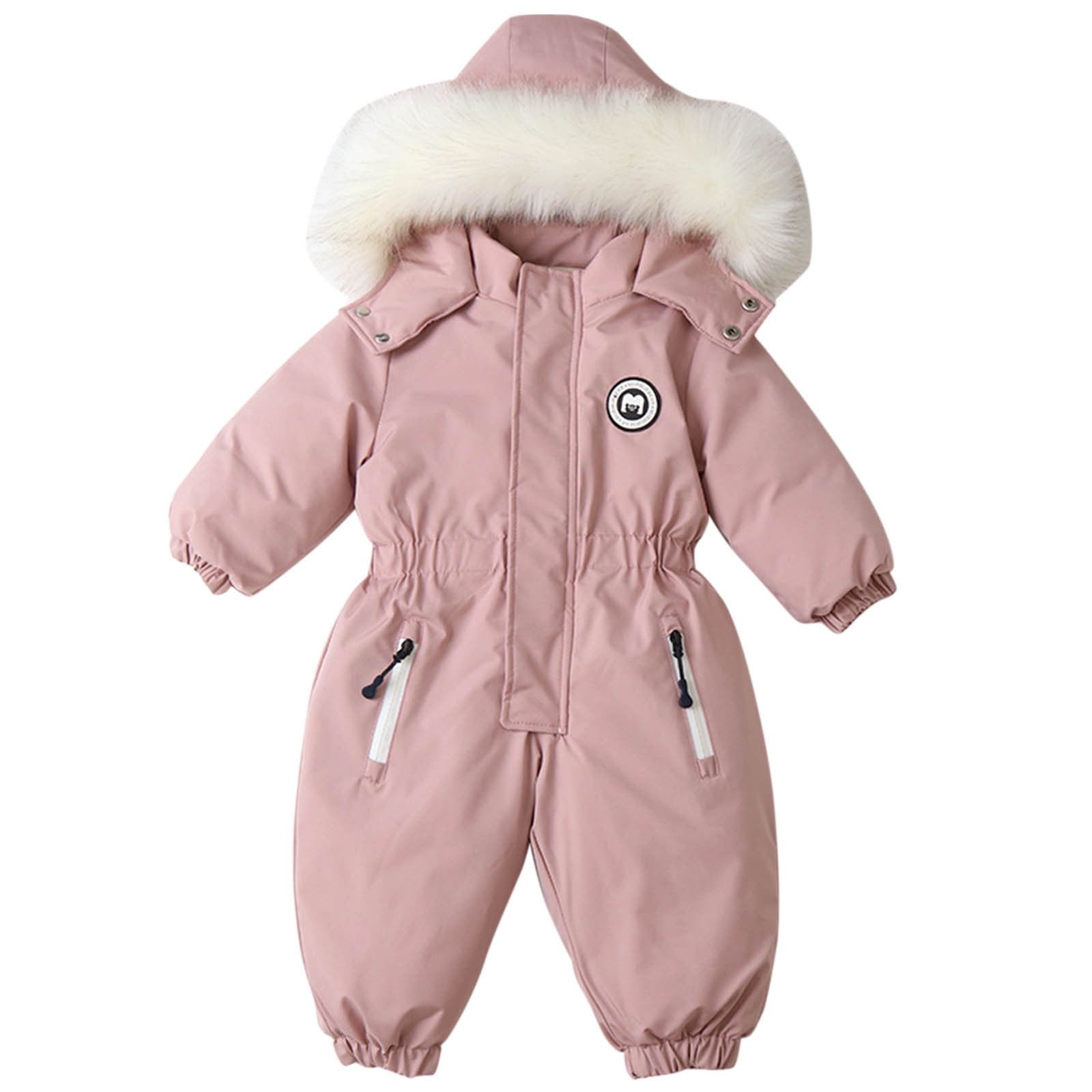 Boys Girls Winter Thicken Hooded Coat Jacket Snowsuit Toddler Windproof Warm Jumpsuit Outwear ...