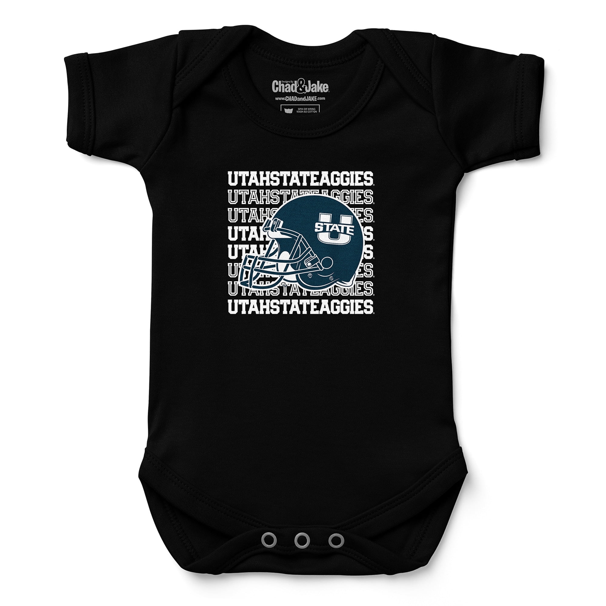 Infant Chad & Jake Black Utah State Aggies Retro Bodysuit - Walmart.com