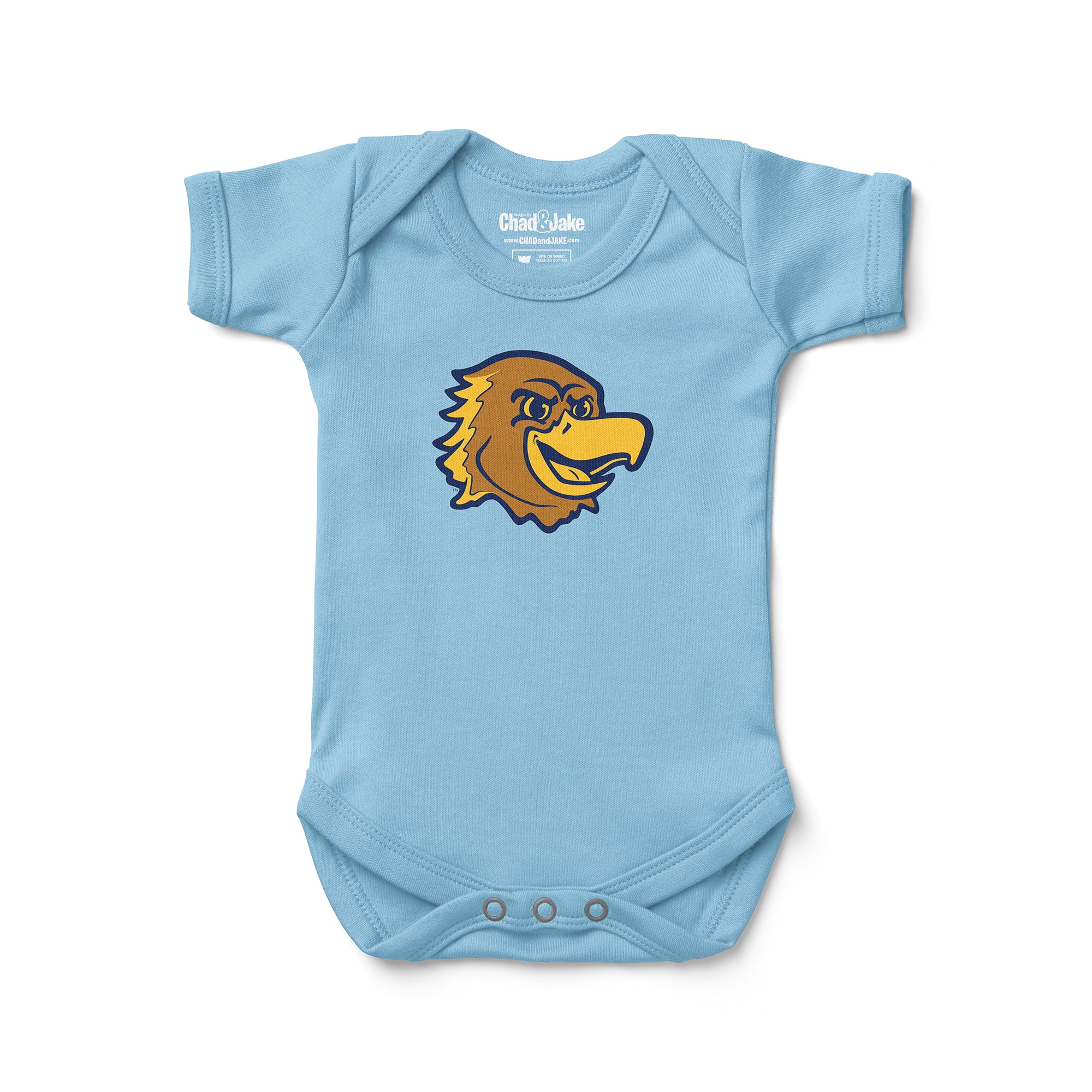 Infant Chad & Jake Light Blue Marquette Golden Eagles Mascot Bodysuit ...