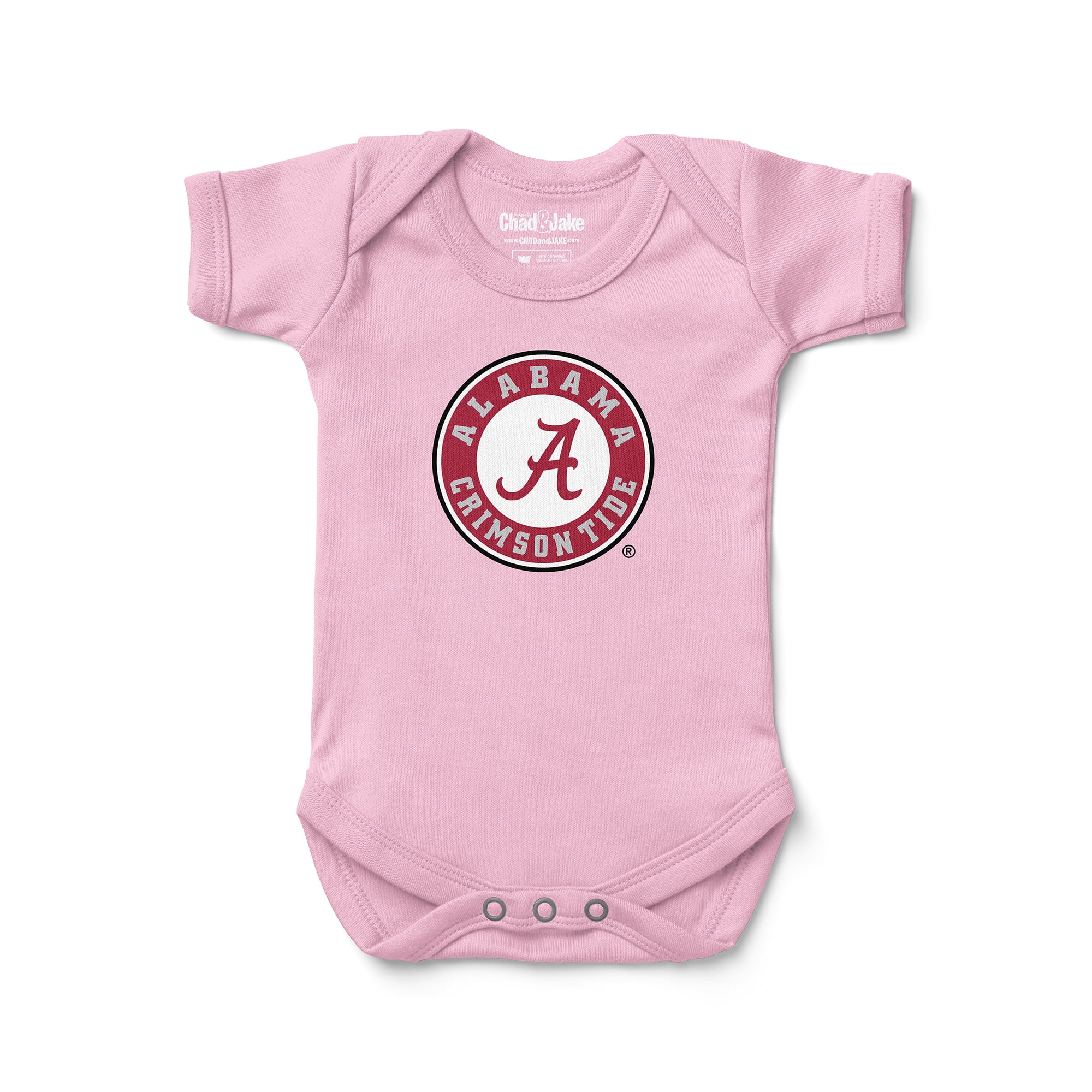 Infant Chad & Jake Pink Alabama Crimson Tide Circle Logo Bodysuit ...