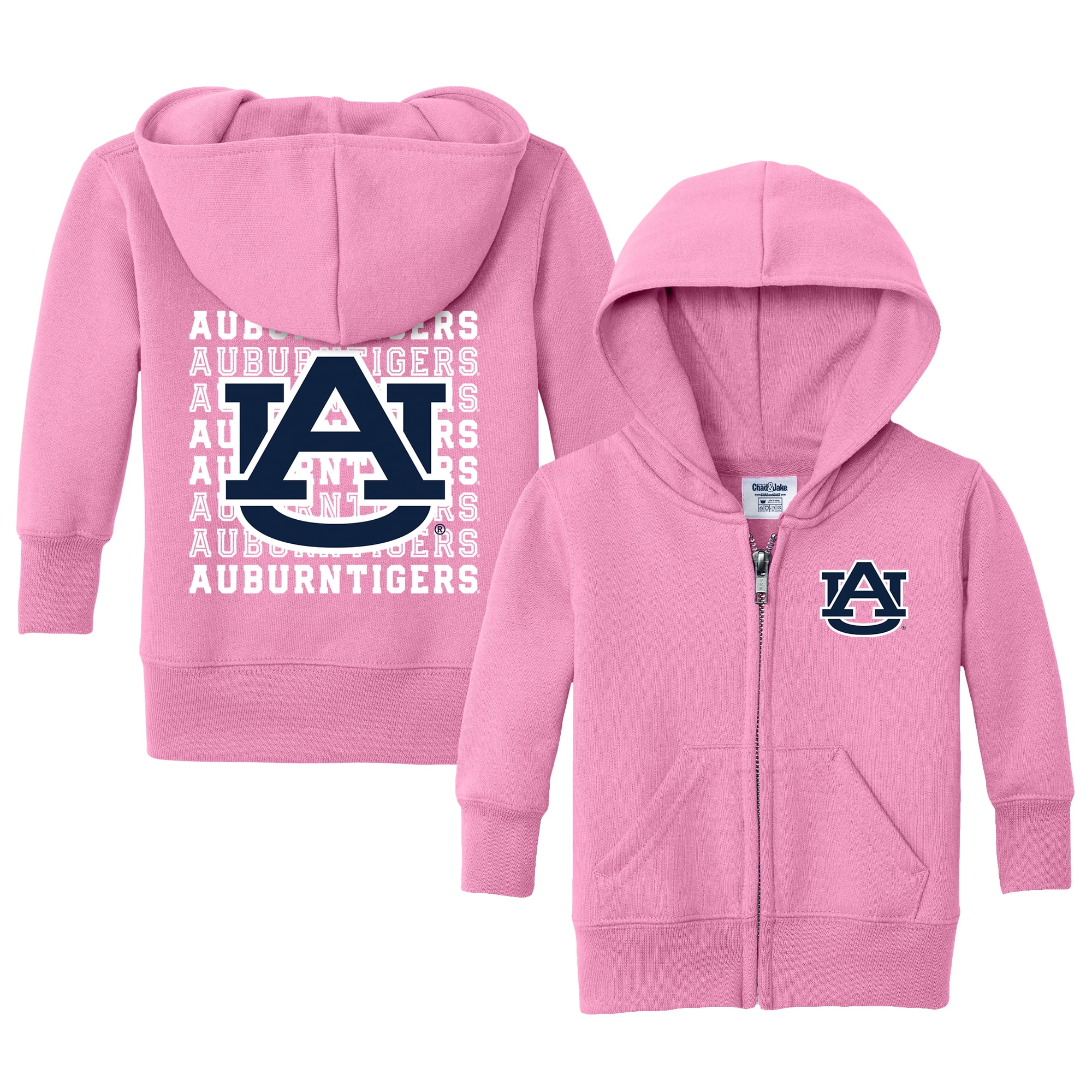 Infant Chad & Jake Pink Auburn Tigers Retro Full-Zip Hoodie - Walmart.com