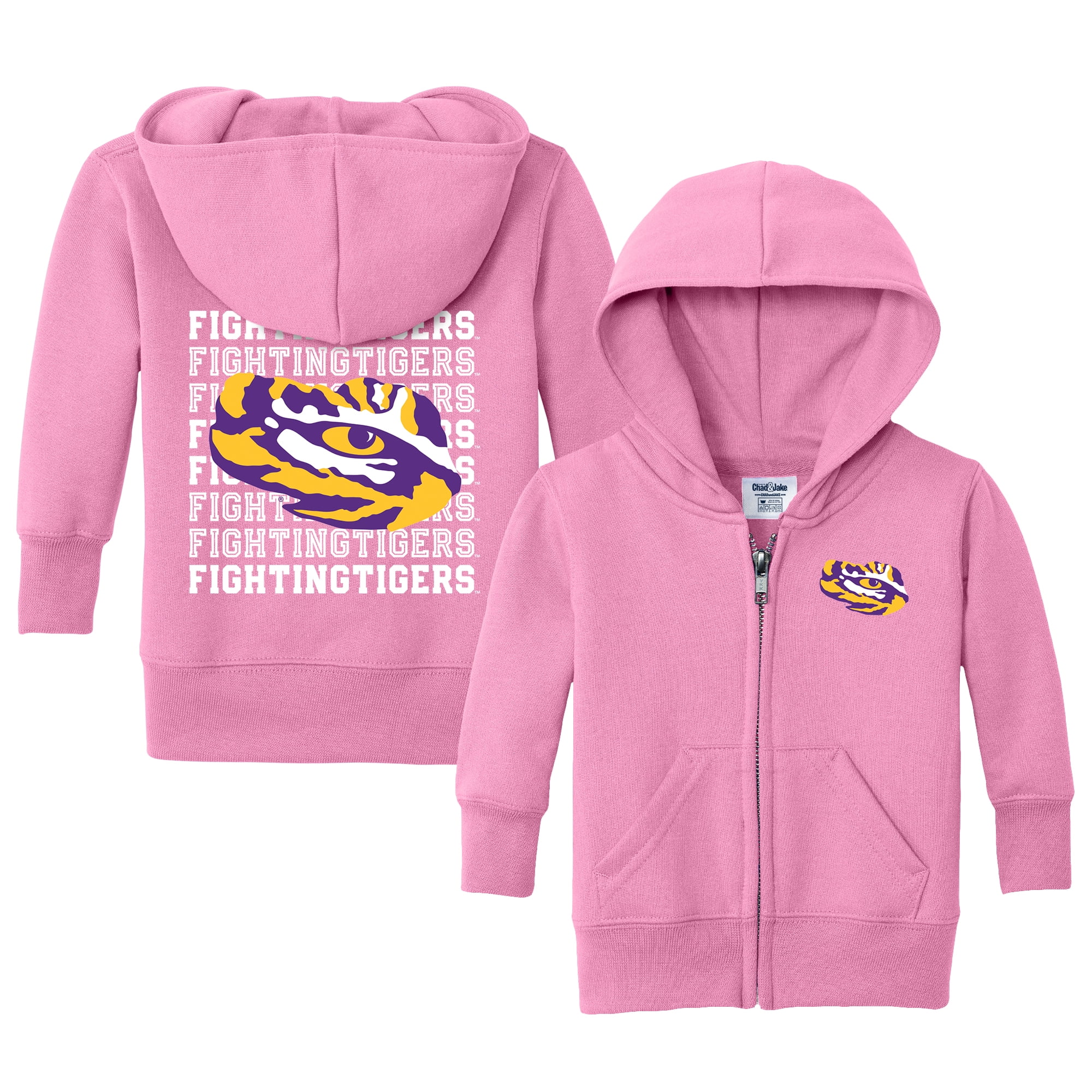 Infant Chad & Jake Pink LSU Tigers Retro Full-Zip Hoodie - Walmart.com