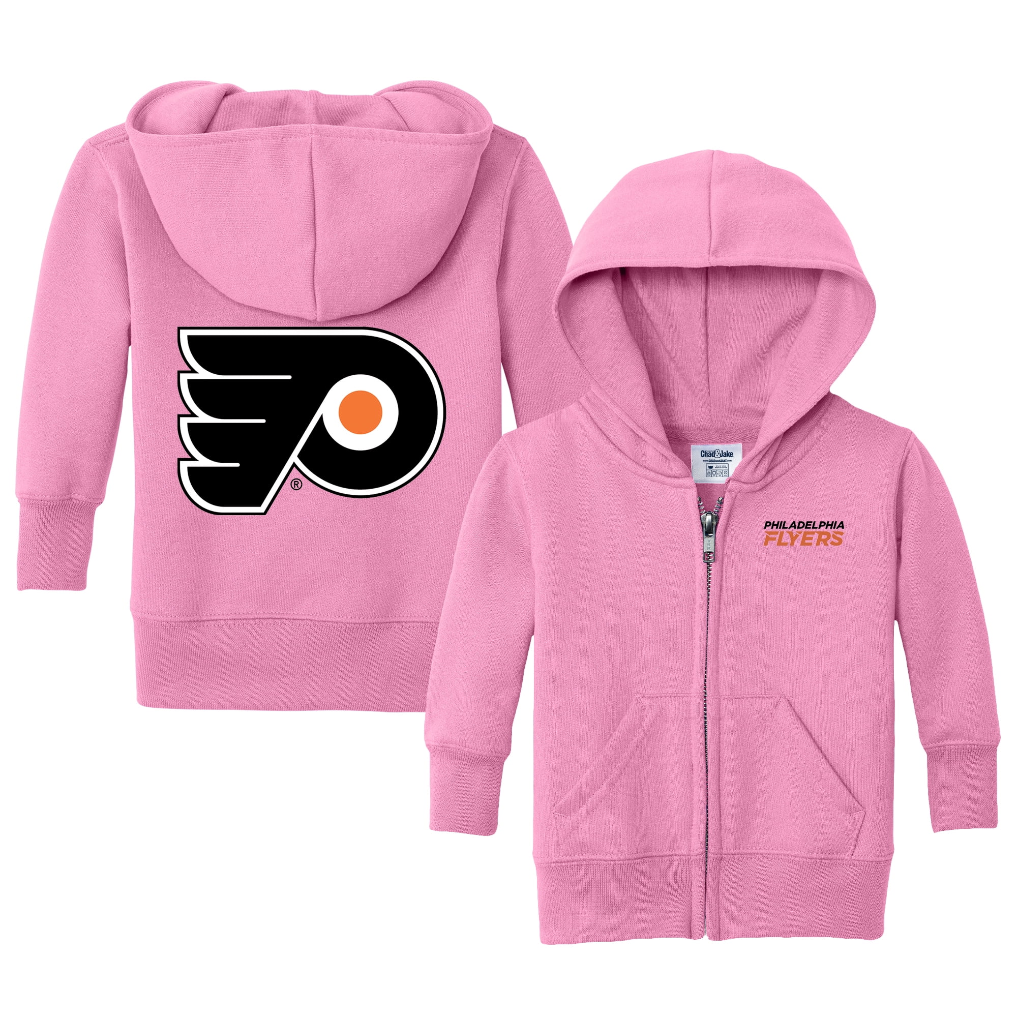Infant Chad & Jake Pink Philadelphia Flyers Logo Full-Zip Hoodie Jacket ...
