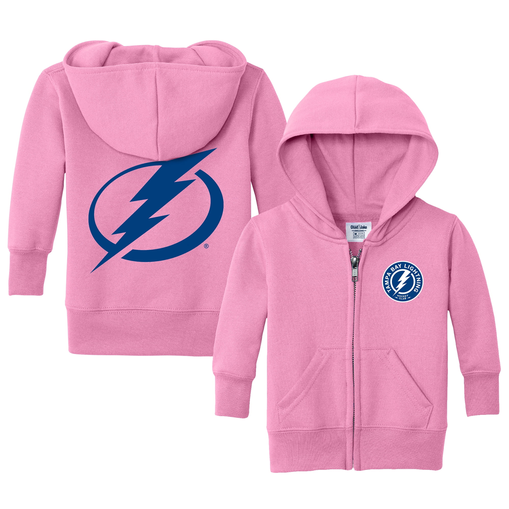 Infant Chad & Jake Pink Tampa Bay Lightning Logo Full-Zip Hoodie ...