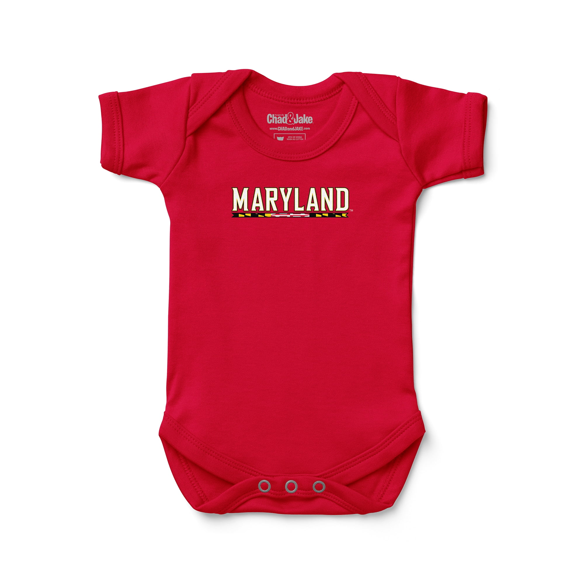 Infant Chad & Jake Red Maryland Terrapins Wordmark Bodysuit - Walmart.com
