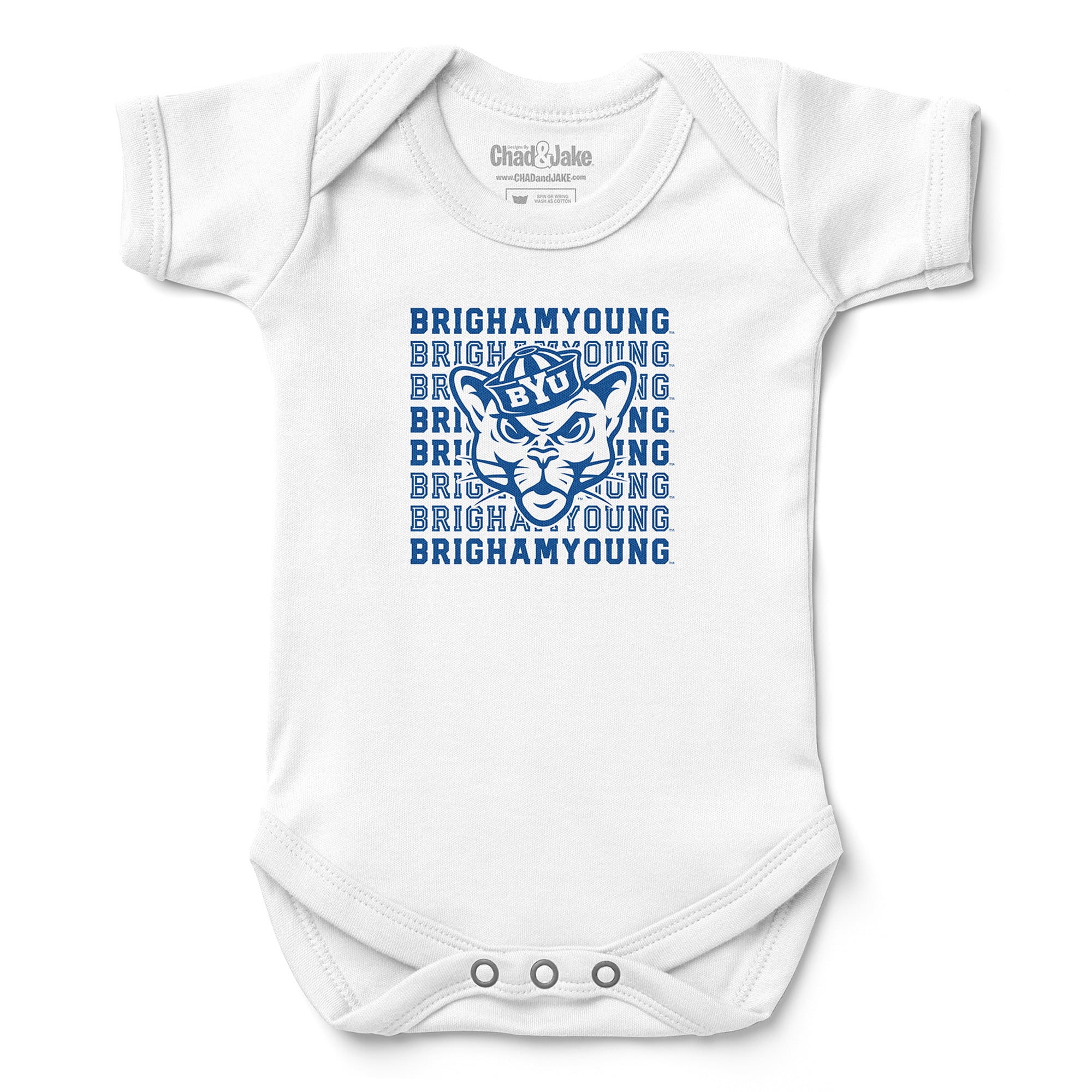 Infant Chad & Jake White BYU Cougars Retro Bodysuit - Walmart.com