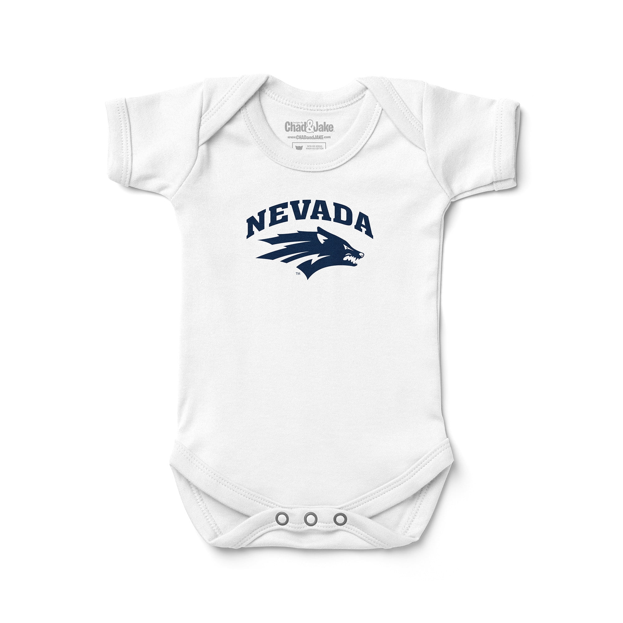 Infant-Chad & Jake White Nevada Wolf Pack Logo Bodysuit - Walmart.com