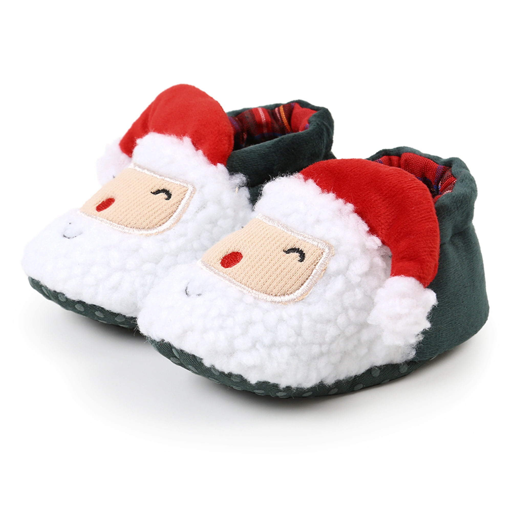 Infant Christmas Cartoon Santa Claus Warm Baby Boots for Home - Walmart.com