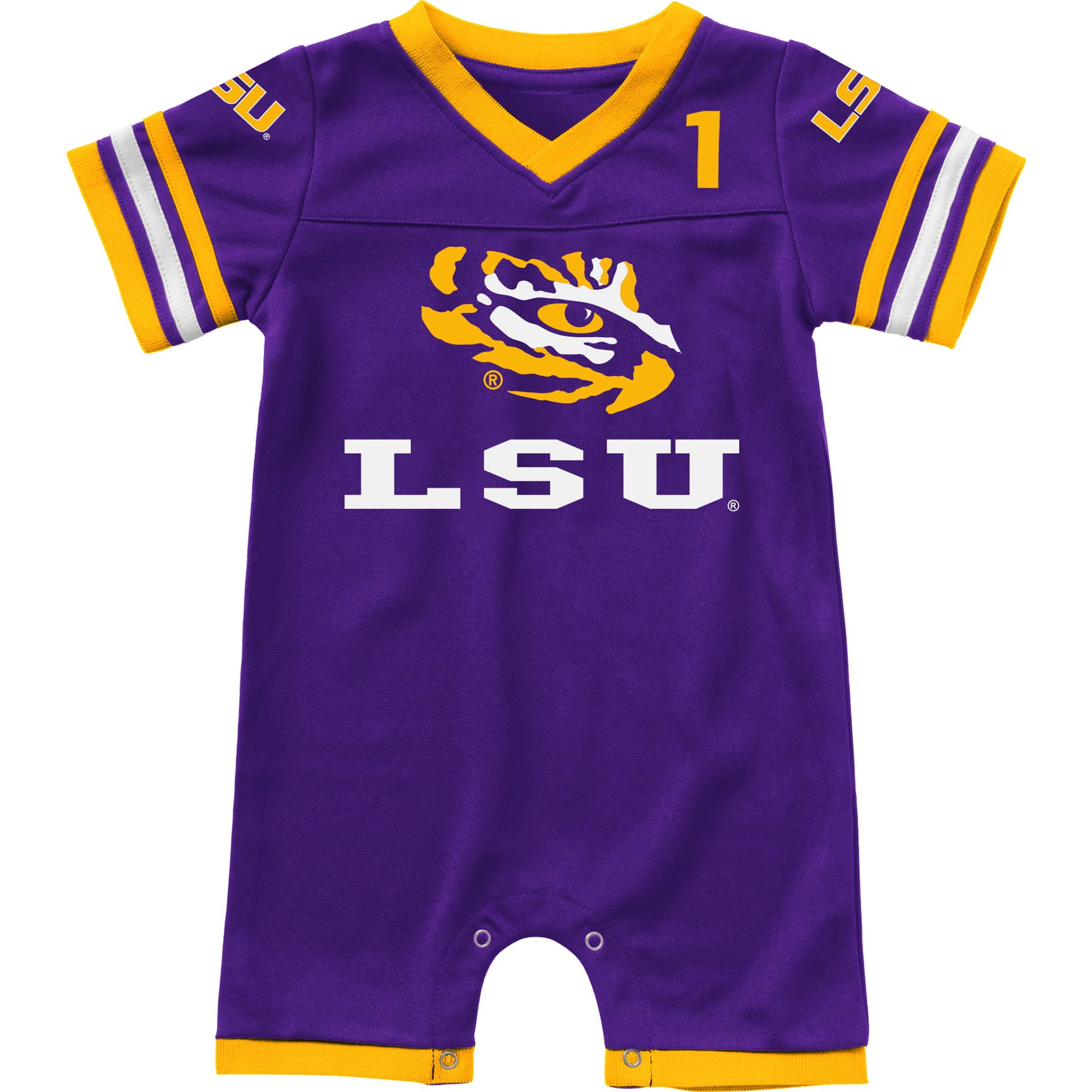 Infant Colosseum Purple LSU Tigers Bumpo Football Romper - Walmart.com