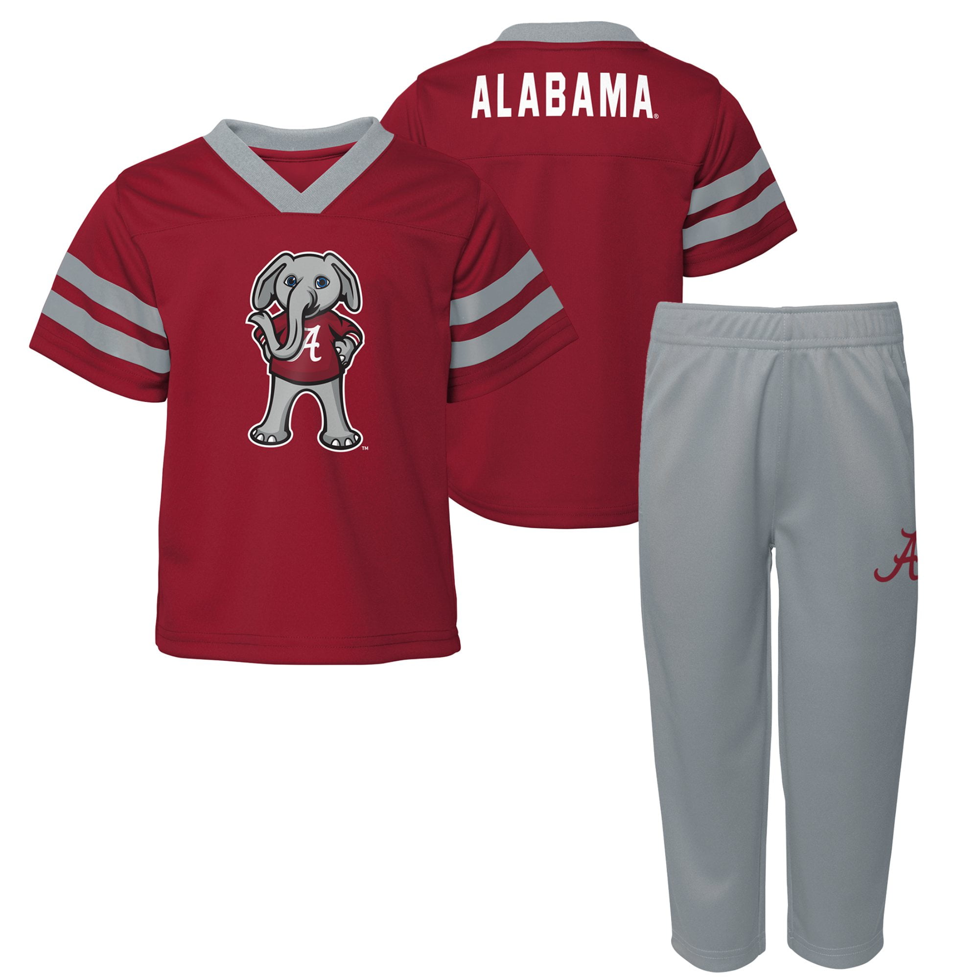 Infant Crimson Alabama Crimson Tide Two-Piece Red Zone Jersey & Pants ...