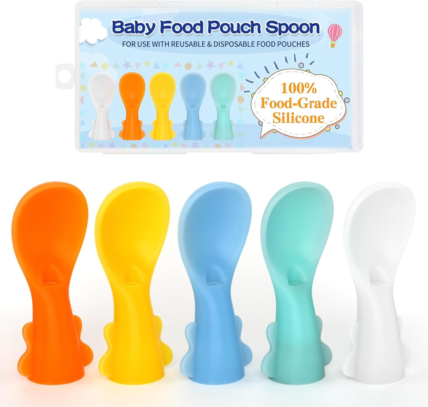 Infant Feeding Essentials & Baby Food Pouches Attachable Toppers ...