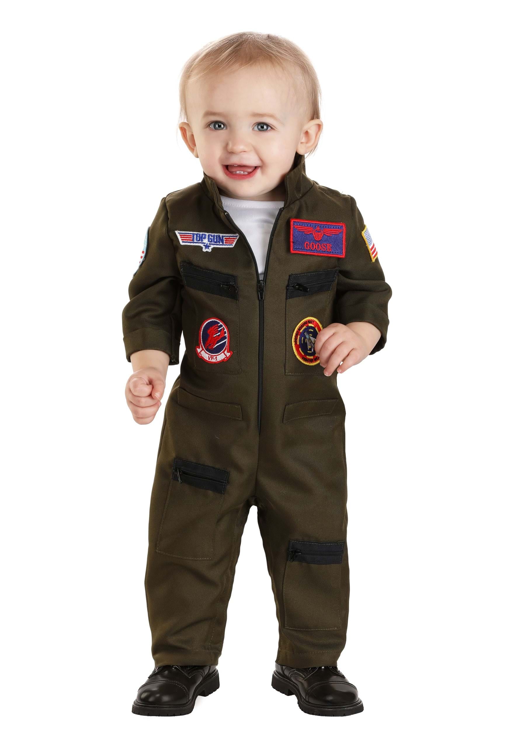 Infant Flight Suit Top Gun Costume - Walmart.com