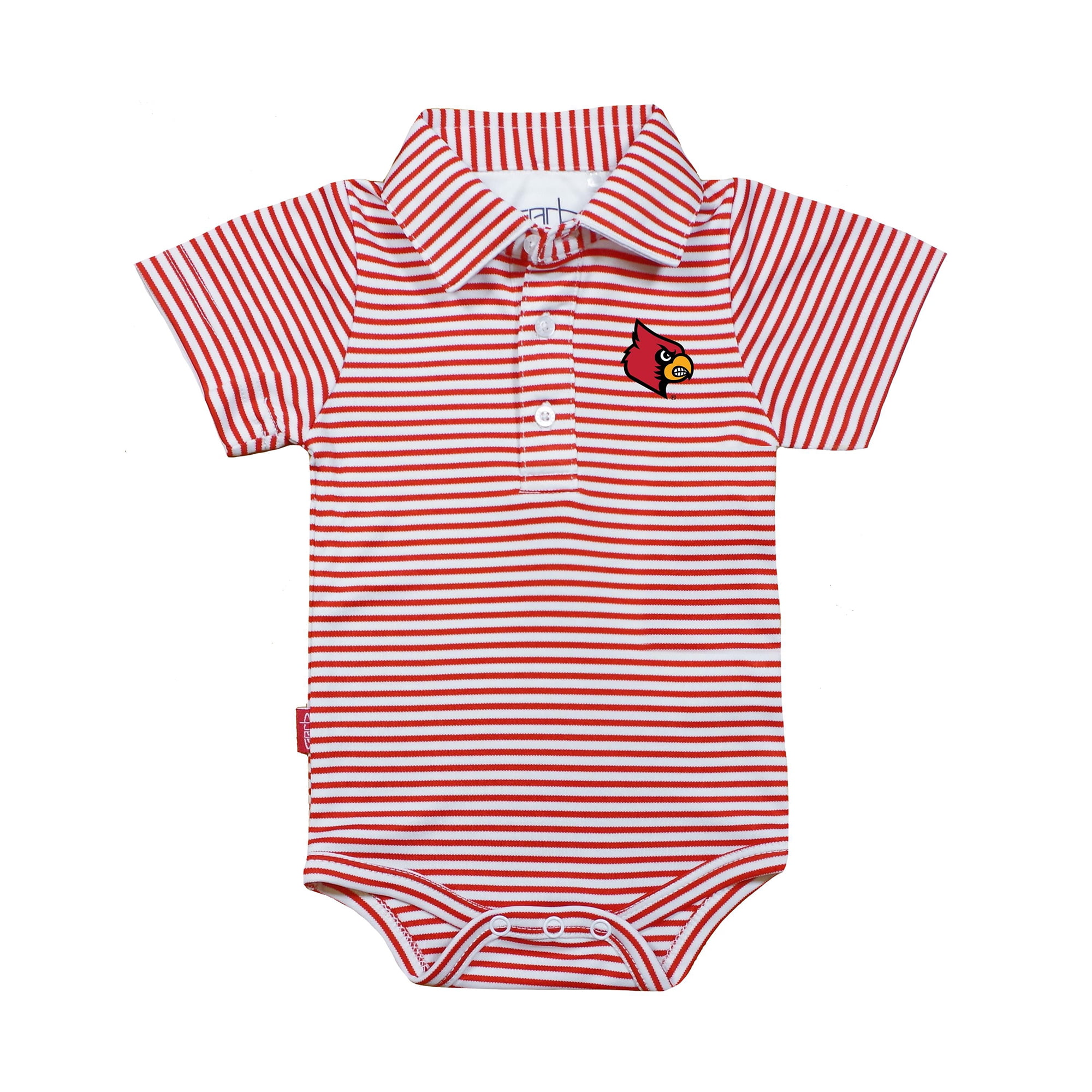 Infant Garb Red/White Louisville Cardinals Carson Polo Bodysuit ...
