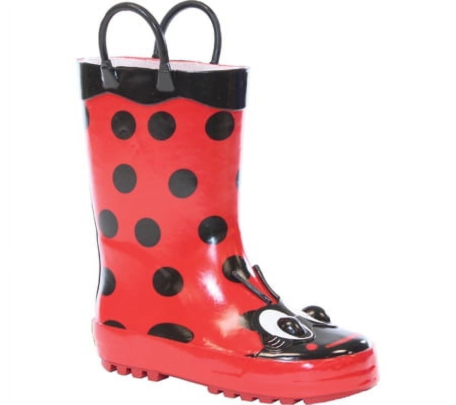 Infant Girls' Western Chief Ladybug Rain Boot Lucy the Ladybug 7 M ...
