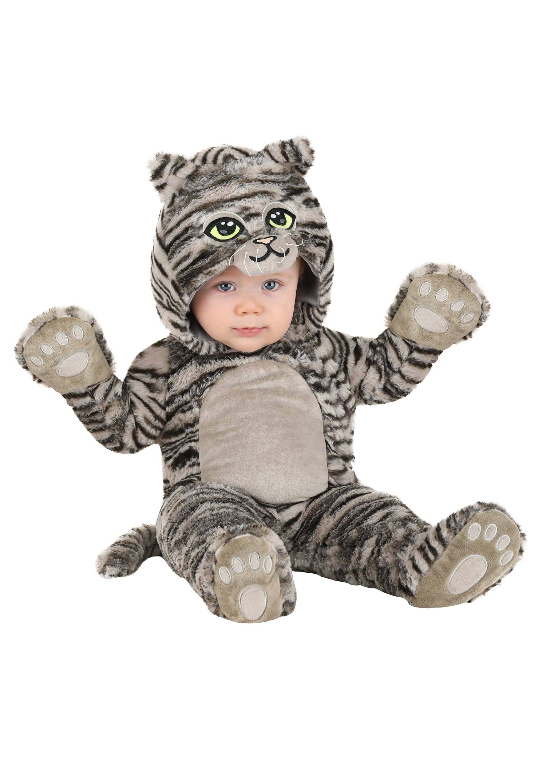 Infant Gray Striped Kitty Costume - Walmart.com