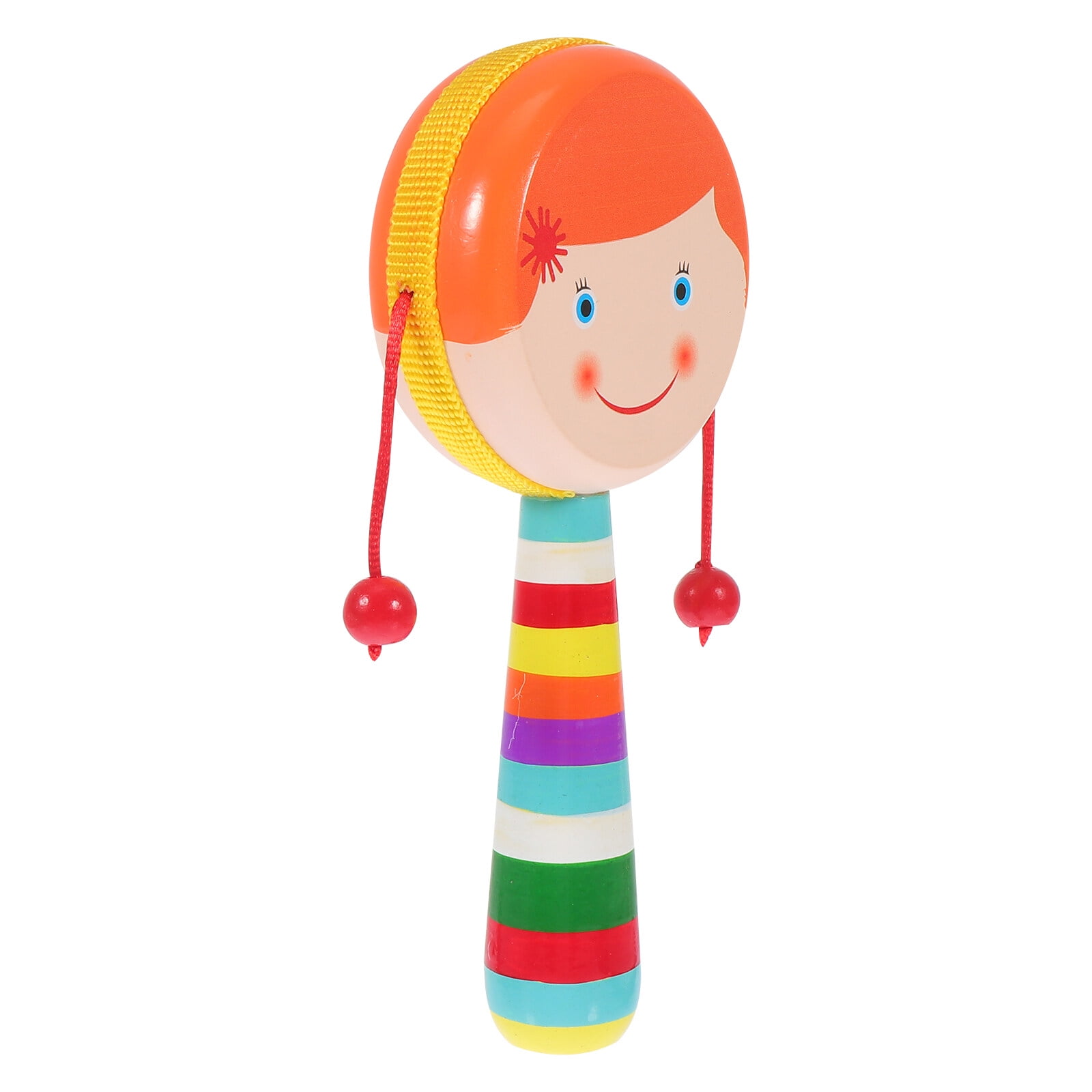 Infant Hand-cranking Toy Shaking Rattle-drum Plaything Child Baby ...