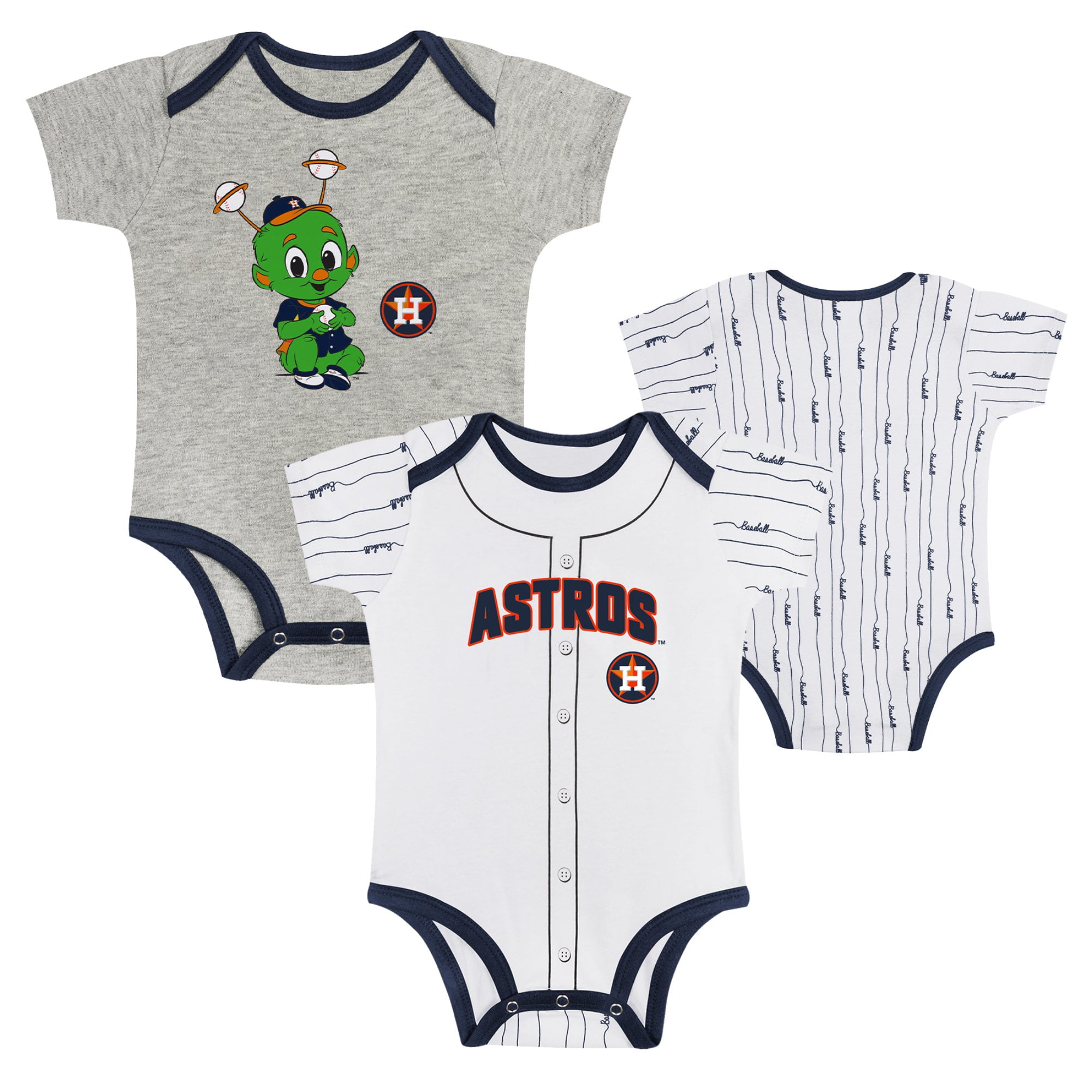 Infant Houston Astros Play Ball 2-Pack Bodysuit Set - Walmart.com